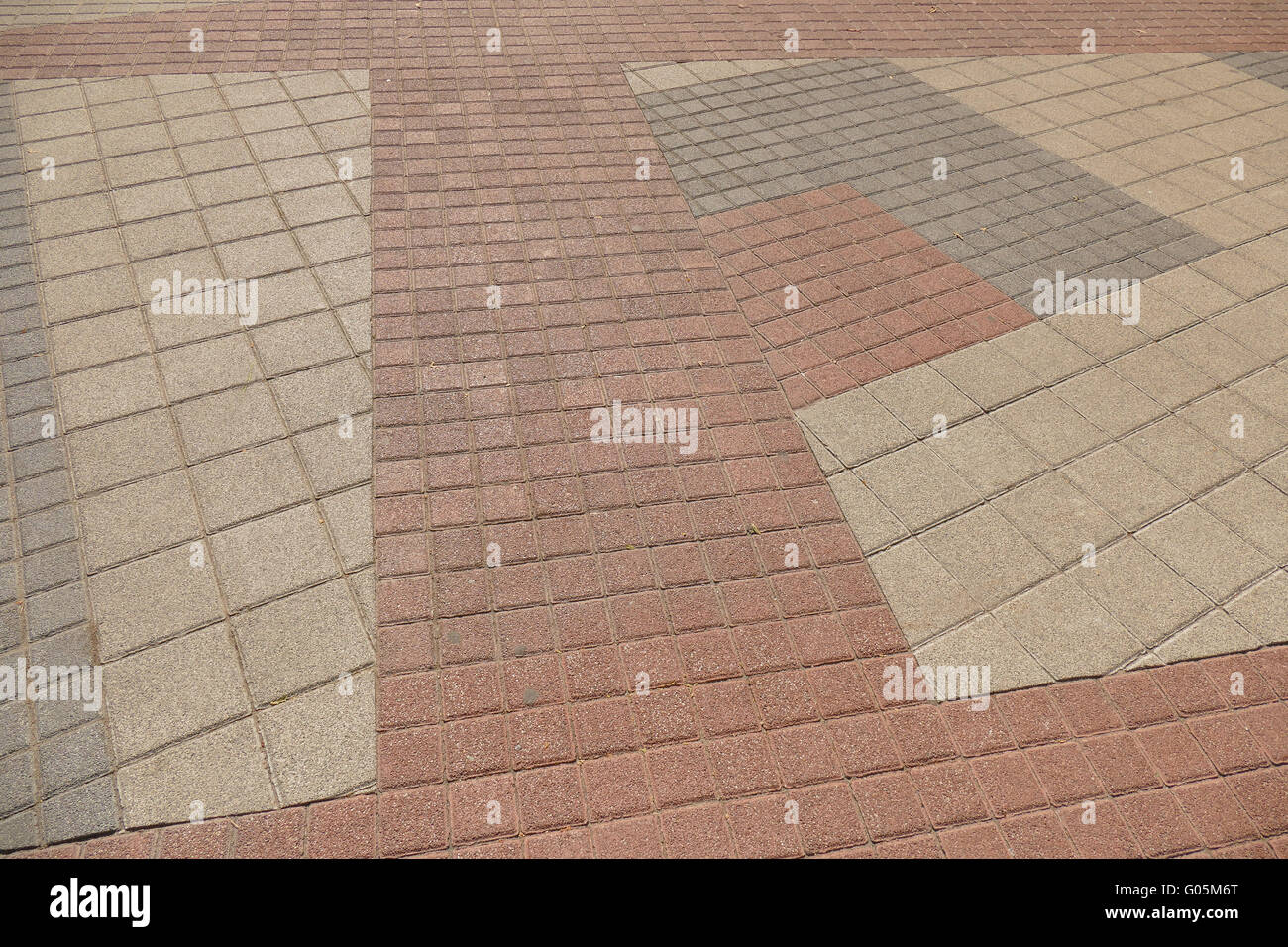 Sidewalk with ceramic tiles Stock Photo - Alamy