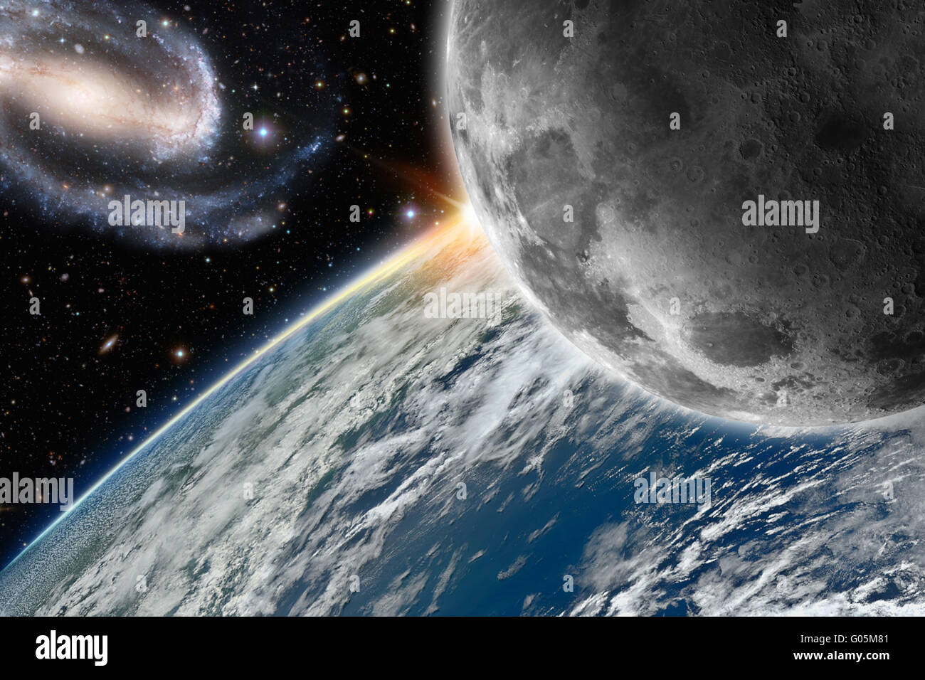 Moon orbiting hi-res stock photography and images - Alamy