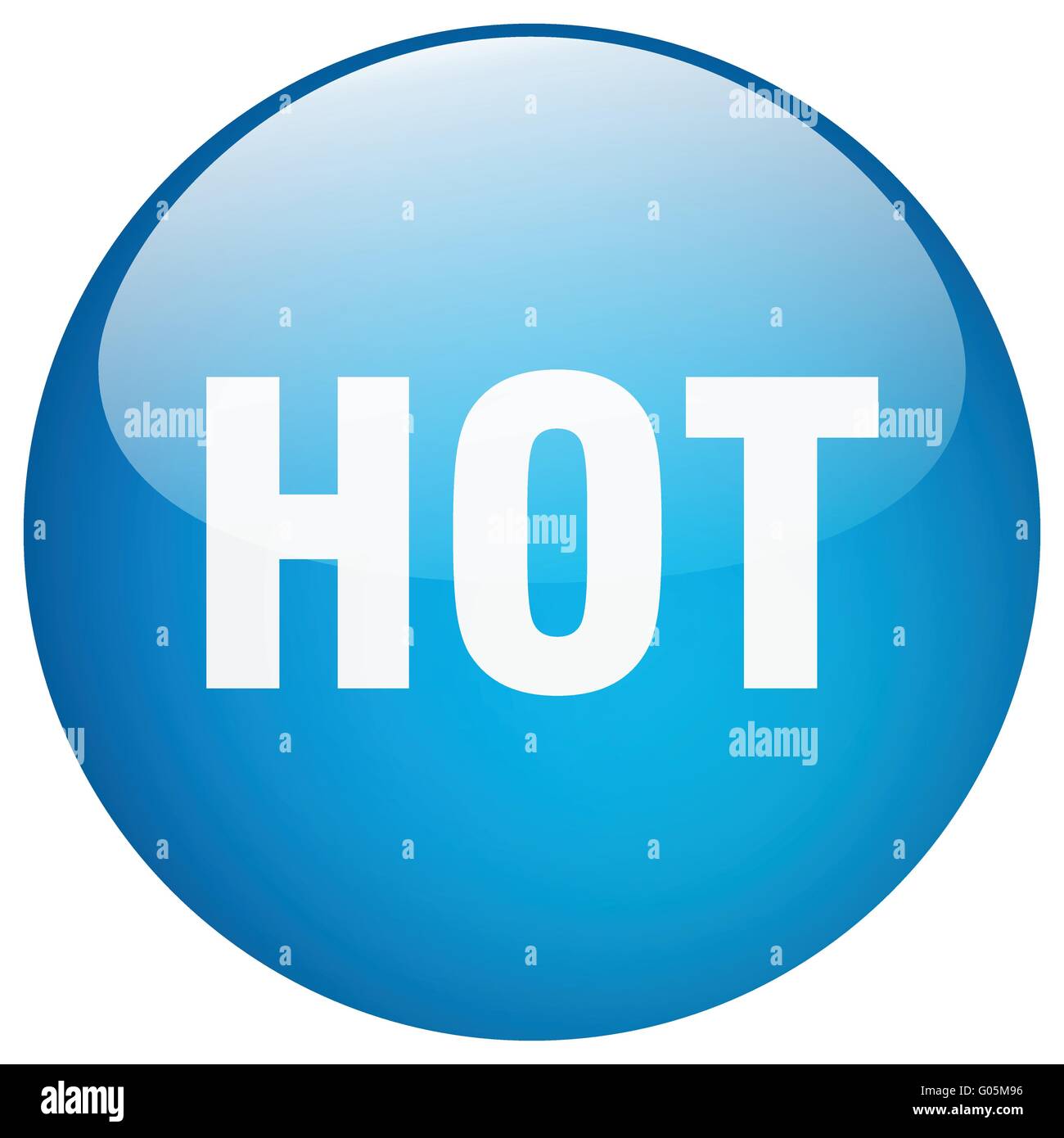 hot blue round gel isolated push button Stock Vector Image & Art - Alamy