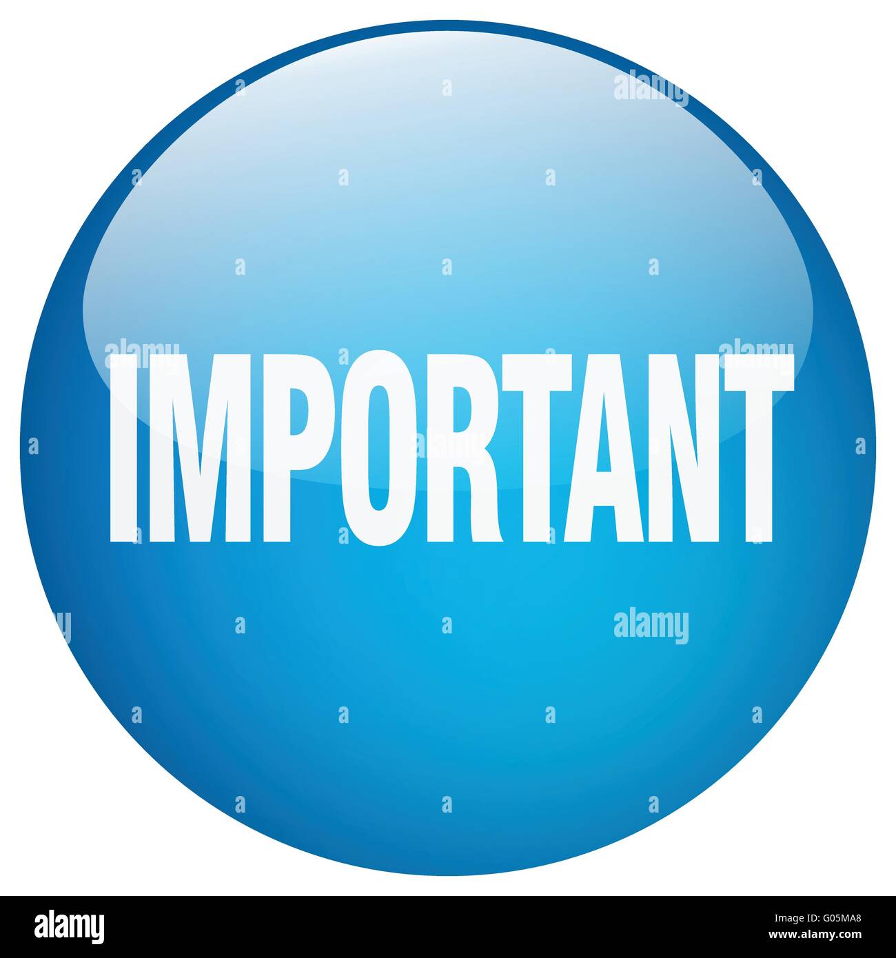 important blue round gel isolated push button Stock Vector Image & Art ...