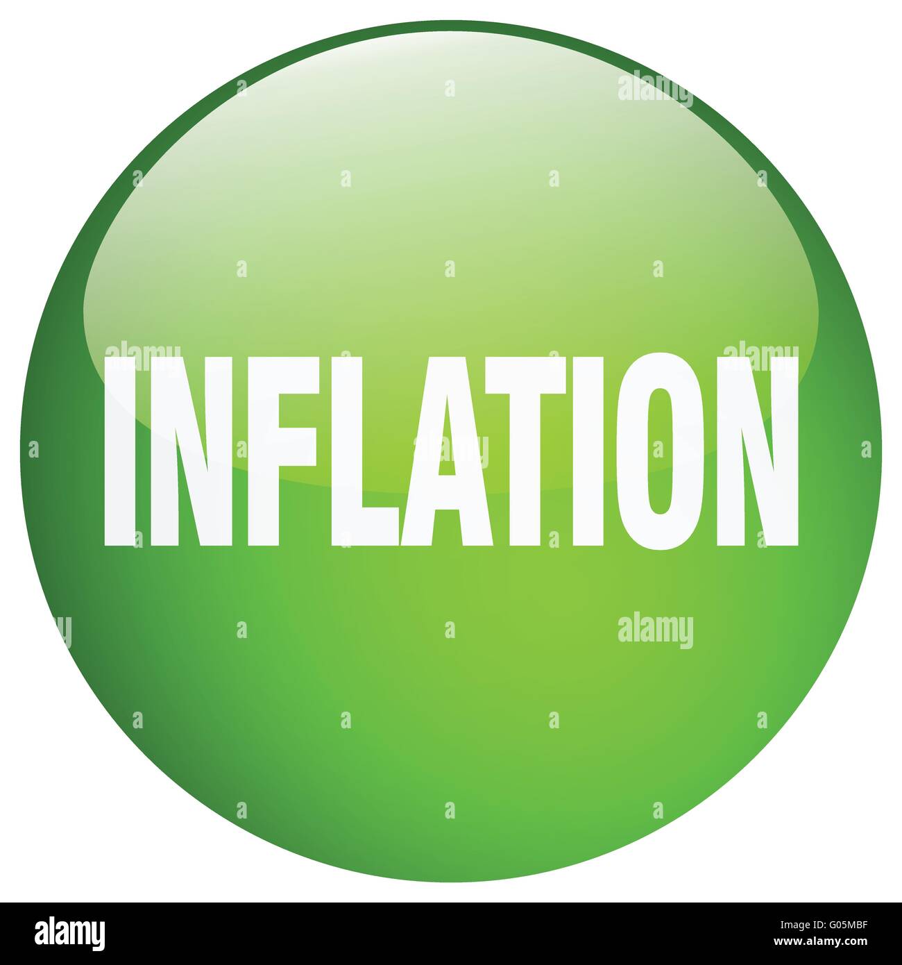 inflation green round gel isolated push button Stock Vector Image & Art ...