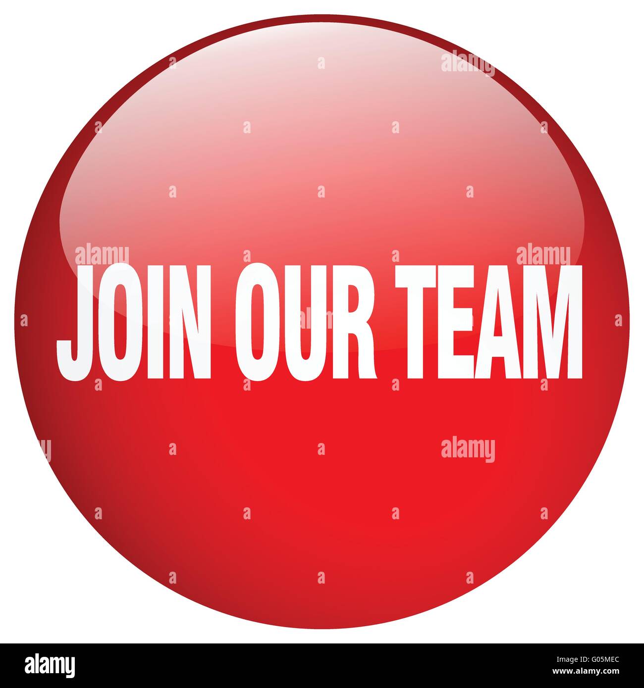 join our team red round gel isolated push button Stock Vector Image ...