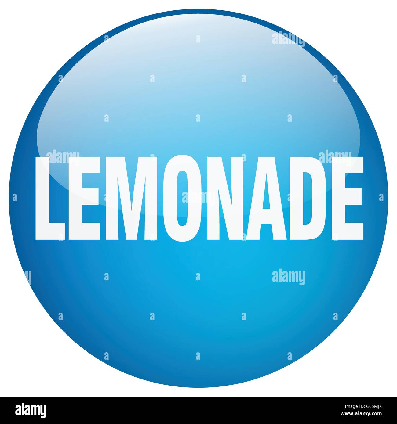 lemonade blue round gel isolated push button Stock Vector Image & Art - Alamy
