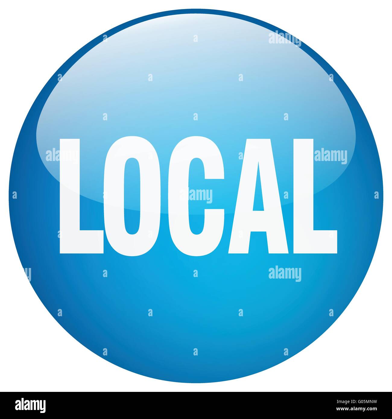 local blue round gel isolated push button Stock Vector Image & Art - Alamy