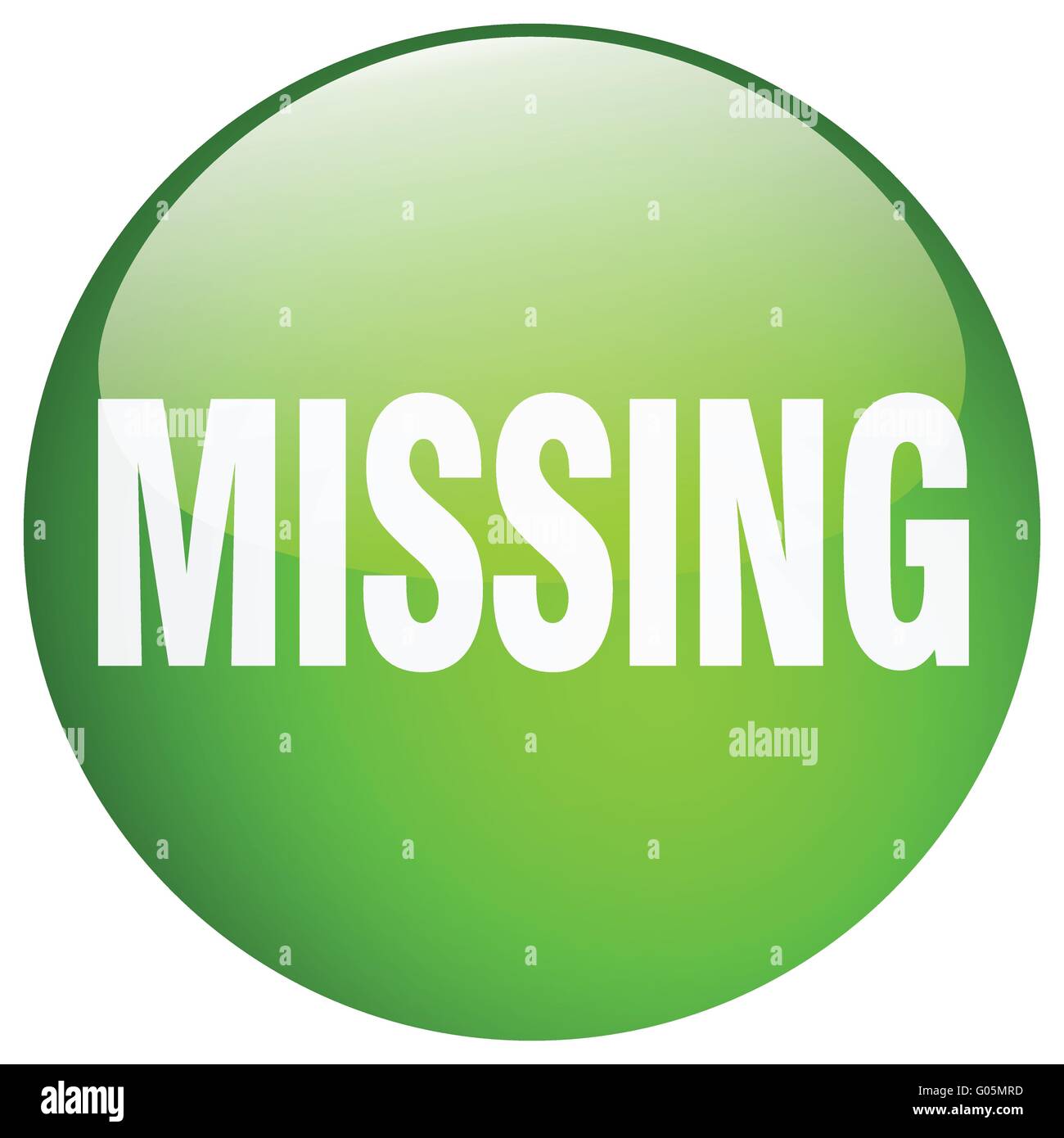 missing green round gel isolated push button Stock Vector Image & Art ...