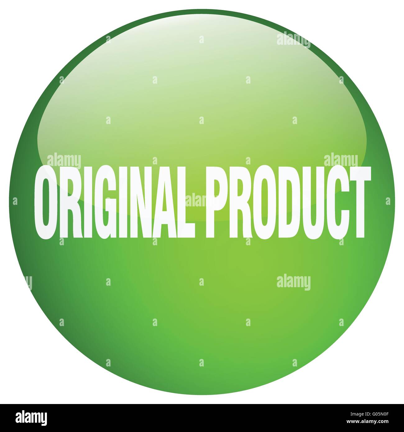 original product green round gel isolated push button Stock Vector ...