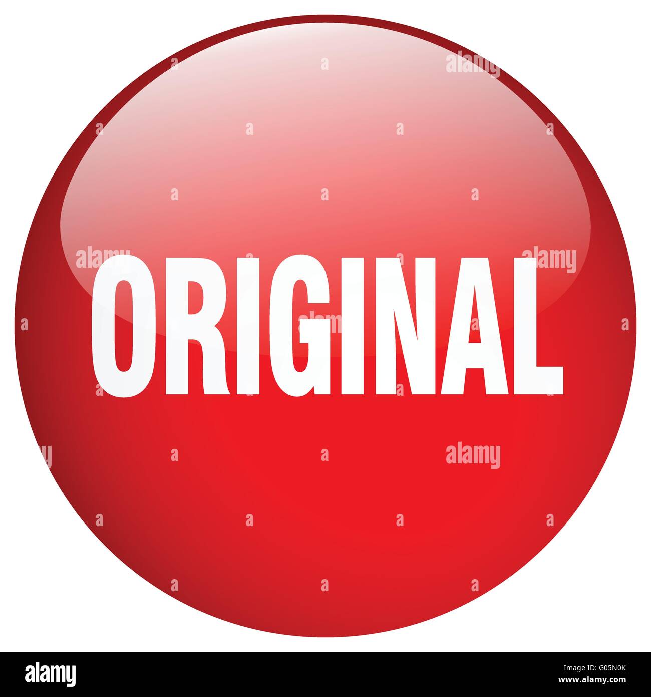 original red round gel isolated push button Stock Vector Image & Art ...