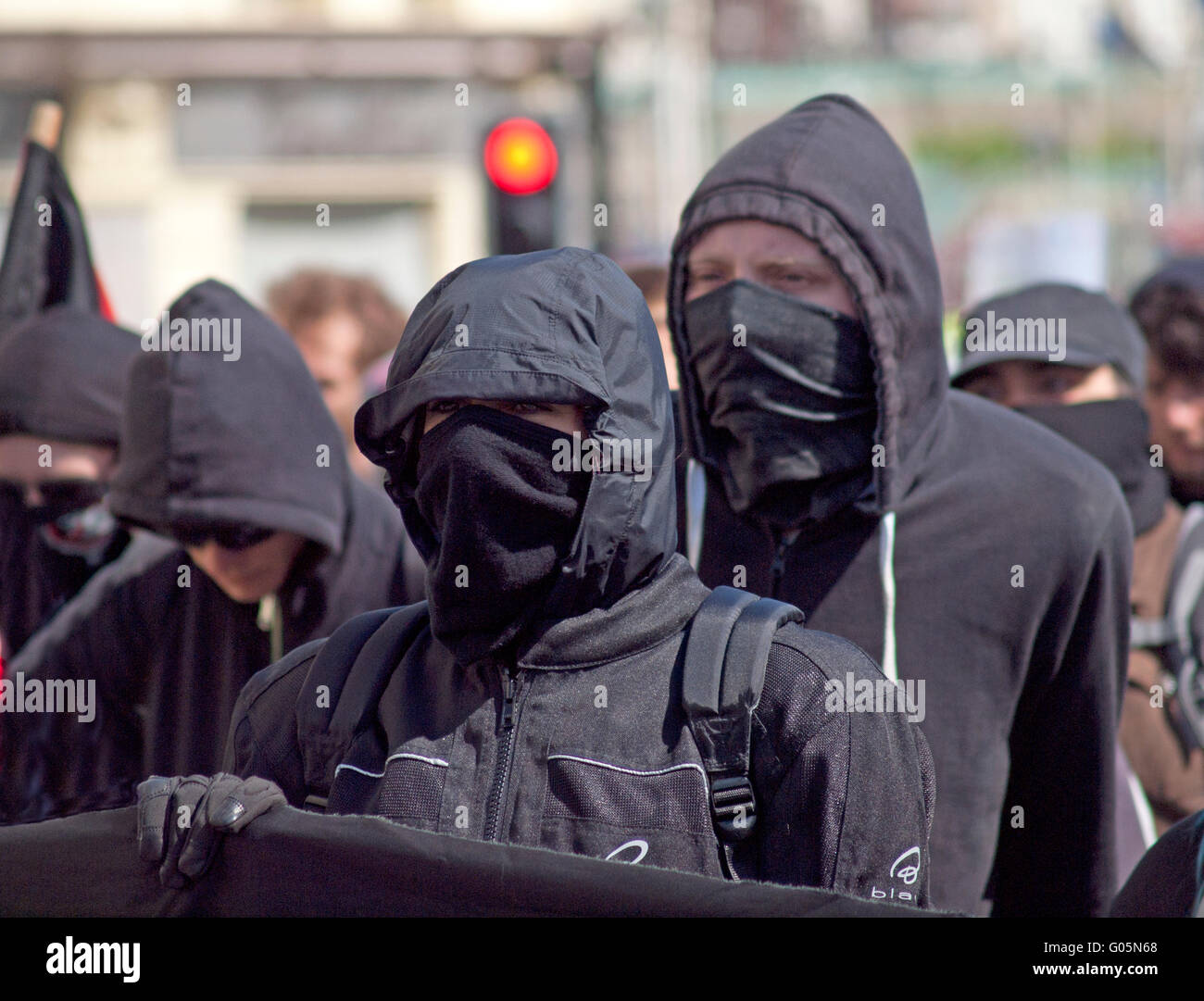 Black clad hi-res stock photography and images - Alamy