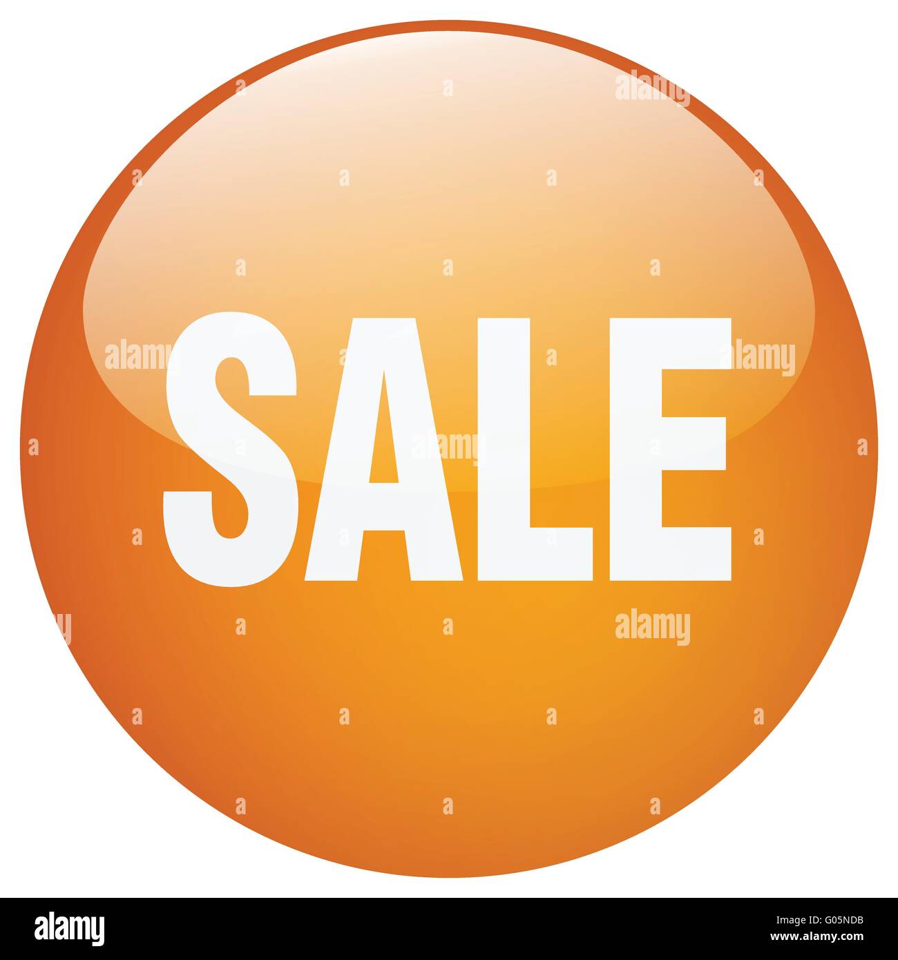 sale orange round gel isolated push button Stock Vector Image & Art - Alamy