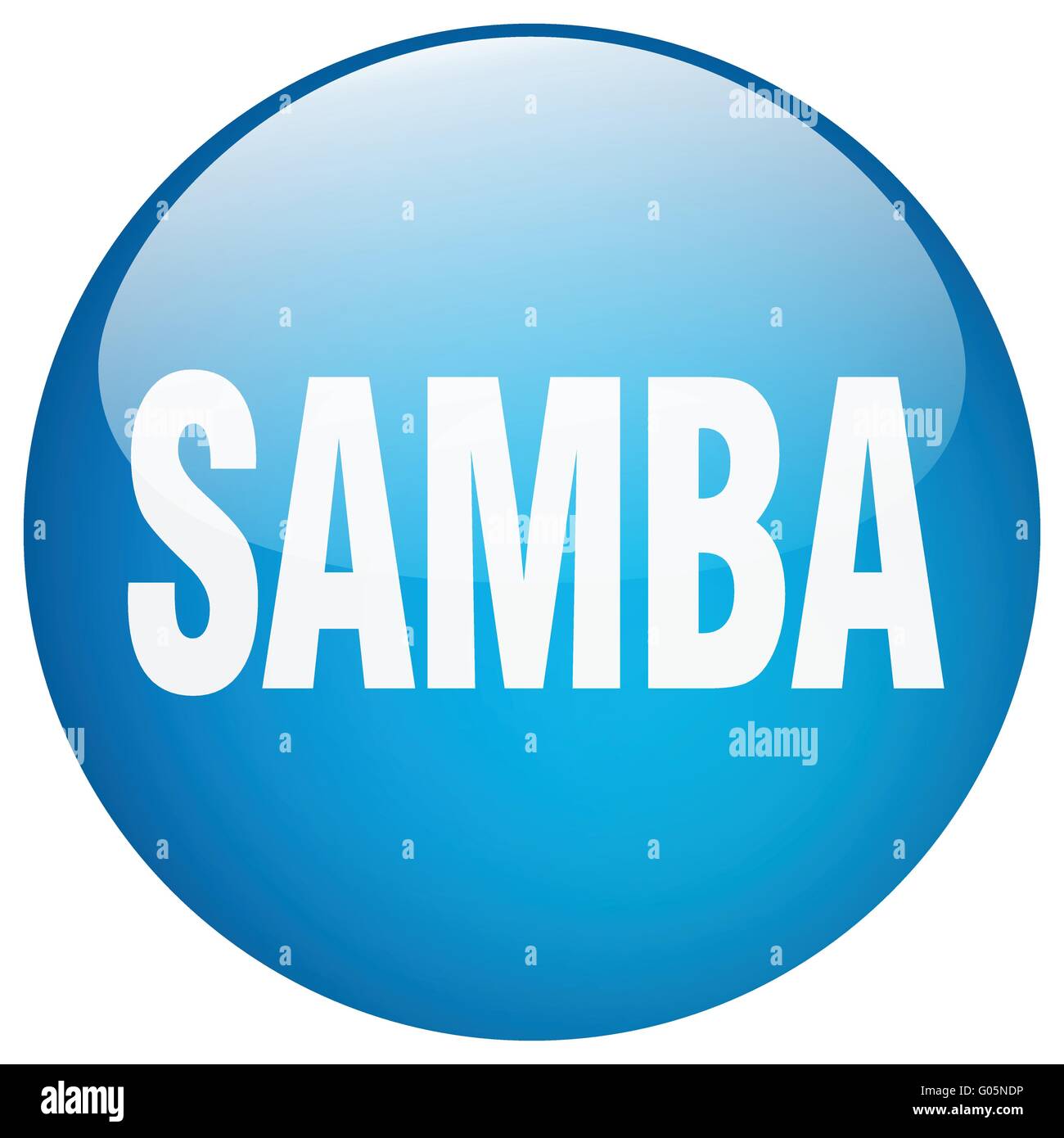 samba blue round gel isolated push button Stock Vector Image & Art - Alamy