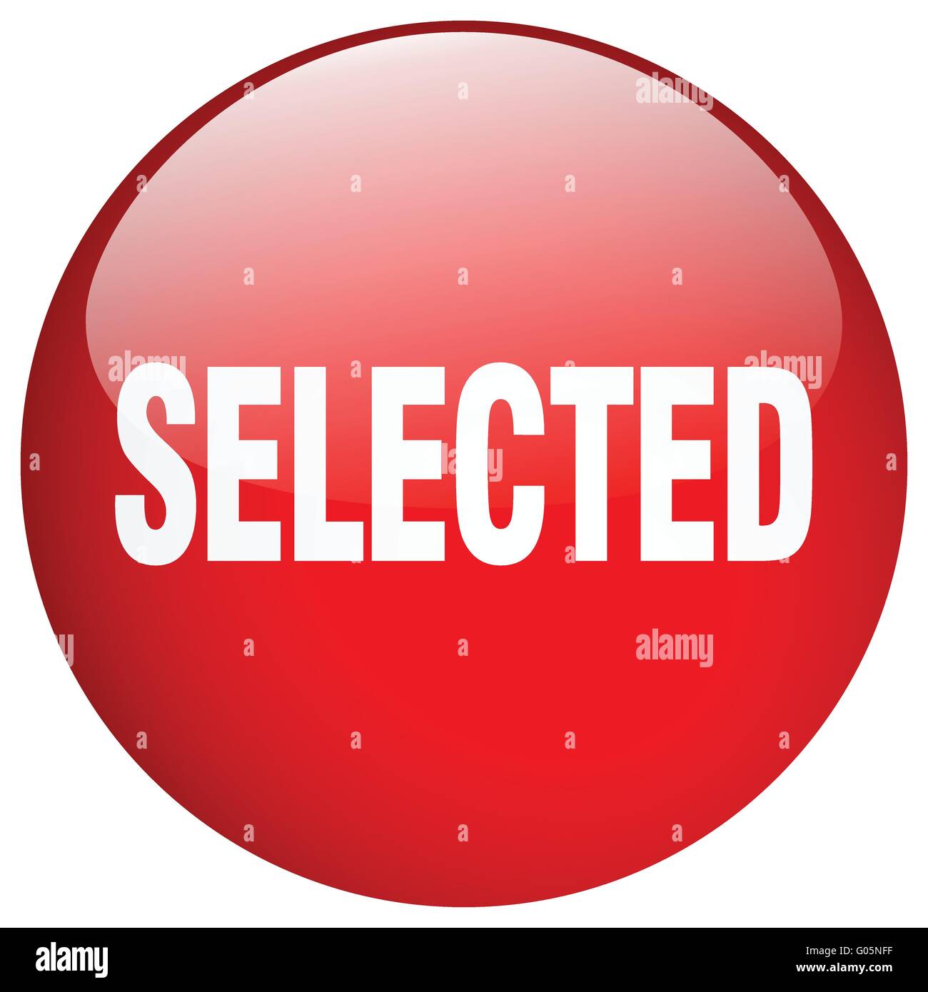 selected red round gel isolated push button Stock Vector Image & Art - Alamy