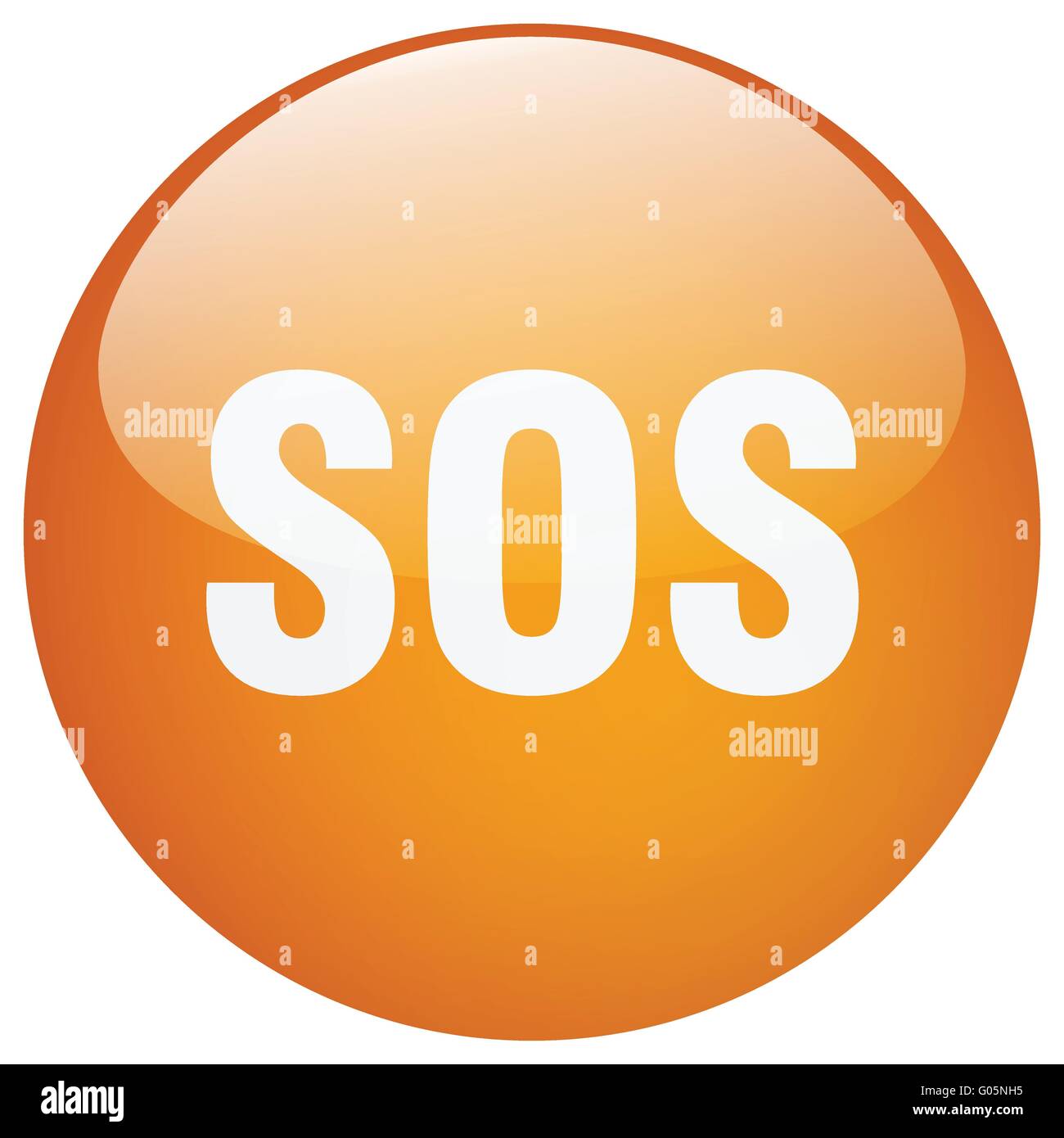 sos orange round gel isolated push button Stock Vector Image & Art - Alamy