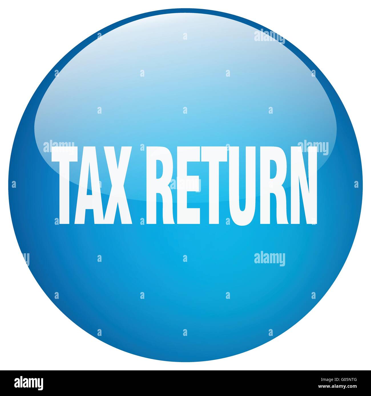 tax return blue round gel isolated push button Stock Vector Image & Art ...