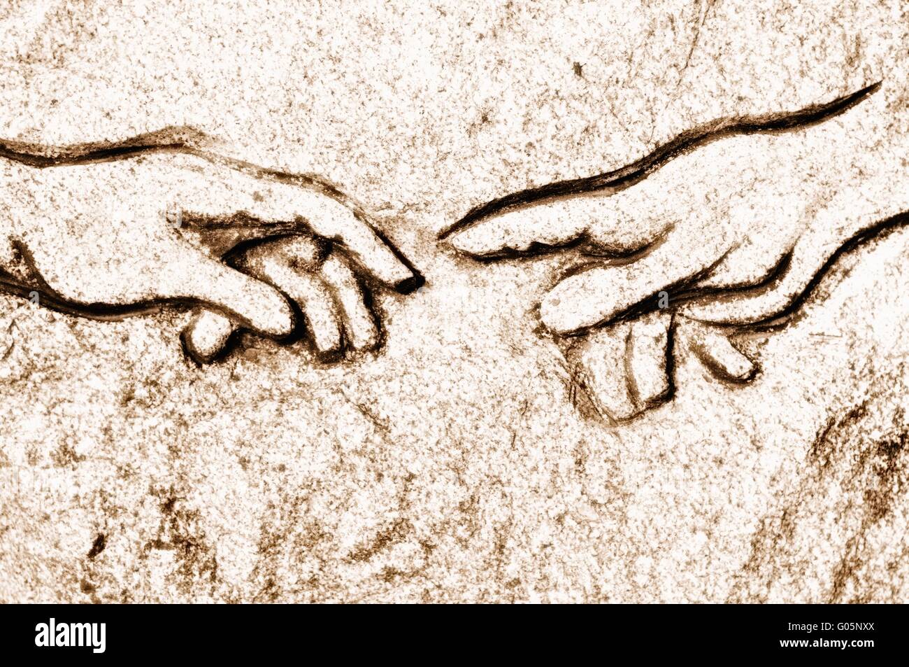 The Creation Of Adam Hands High Resolution Stock Photography and Images ...
