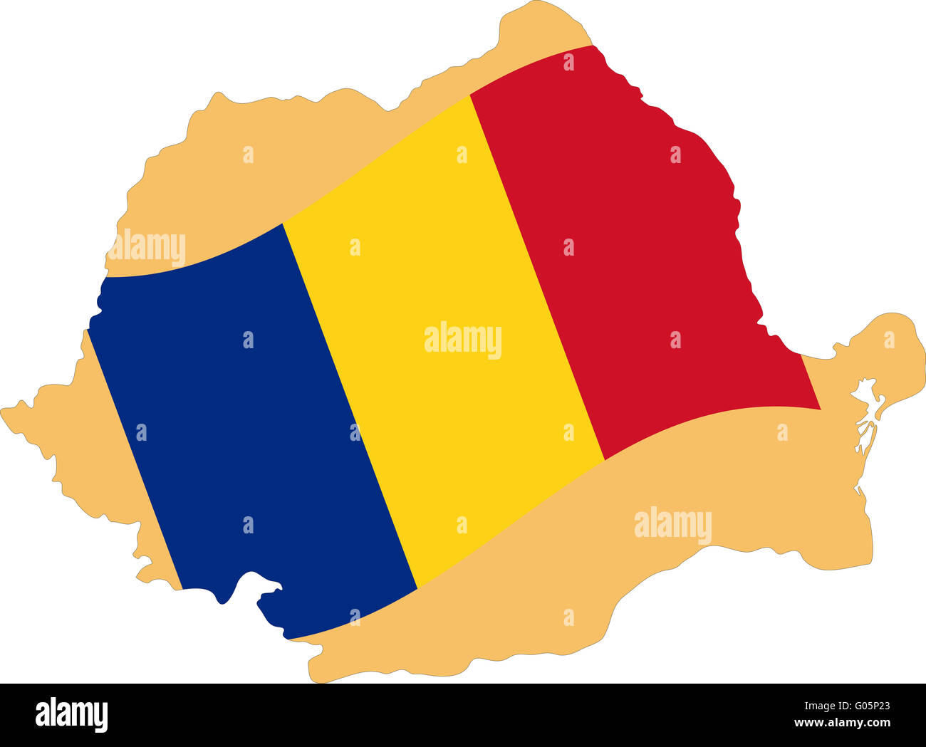 Romania flag outline hi-res stock photography and images - Alamy