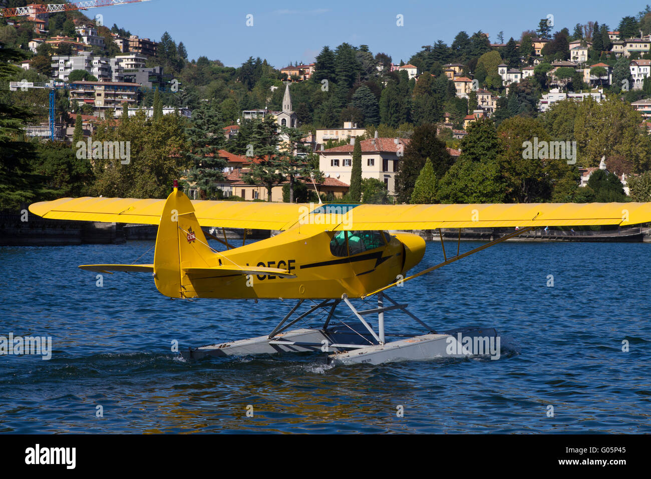 Floatplane at lake Como, Italy Stock Photo - Alamy