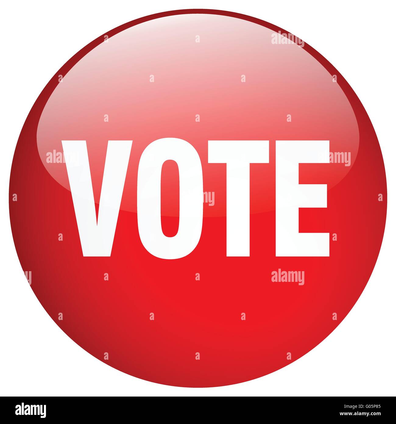 vote red round gel isolated push button Stock Vector Image & Art - Alamy