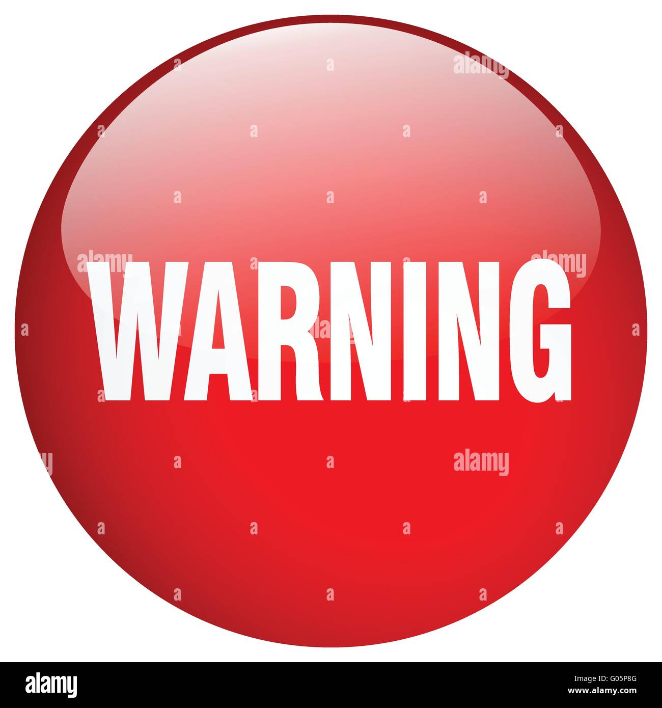 warning red round gel isolated push button Stock Vector Image & Art - Alamy