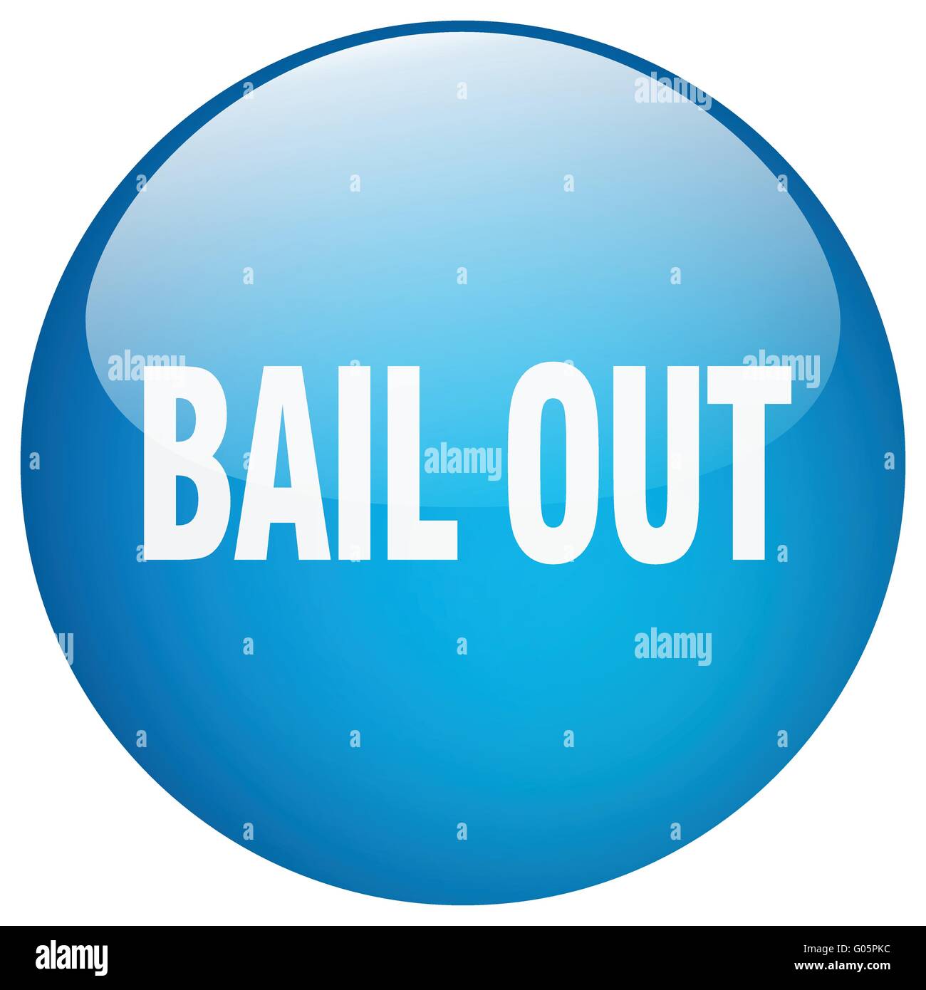 bail out blue round gel isolated push button Stock Vector Image & Art ...