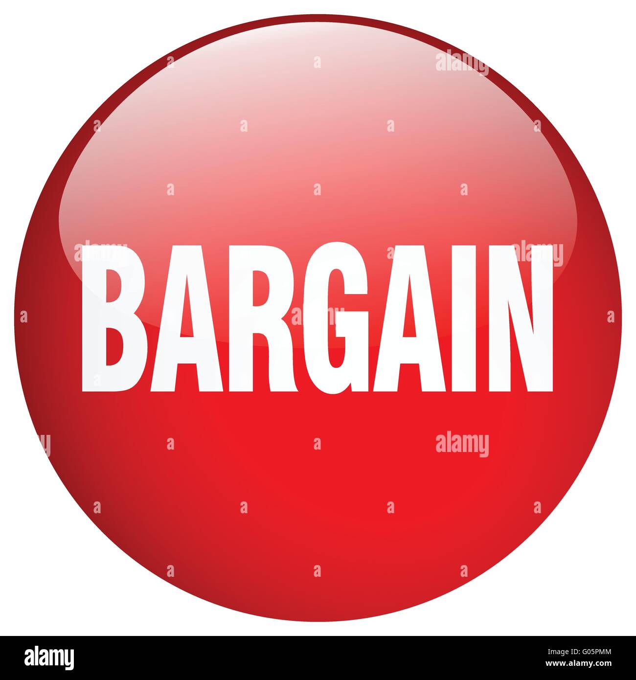 bargain red round gel isolated push button Stock Vector Image & Art - Alamy