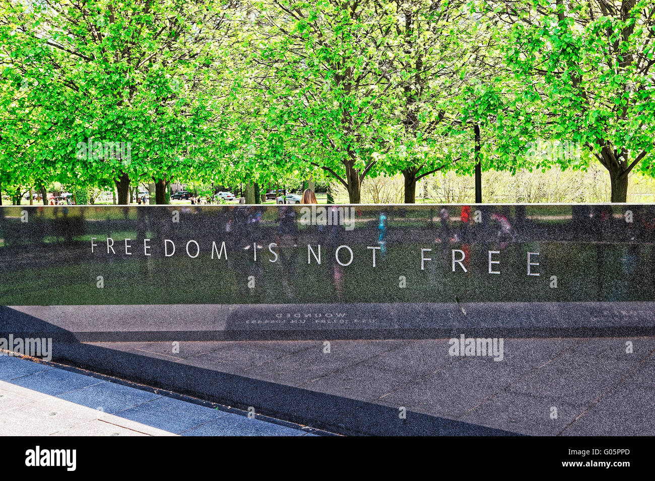 Korean war granite memorial wall hi-res stock photography and images ...