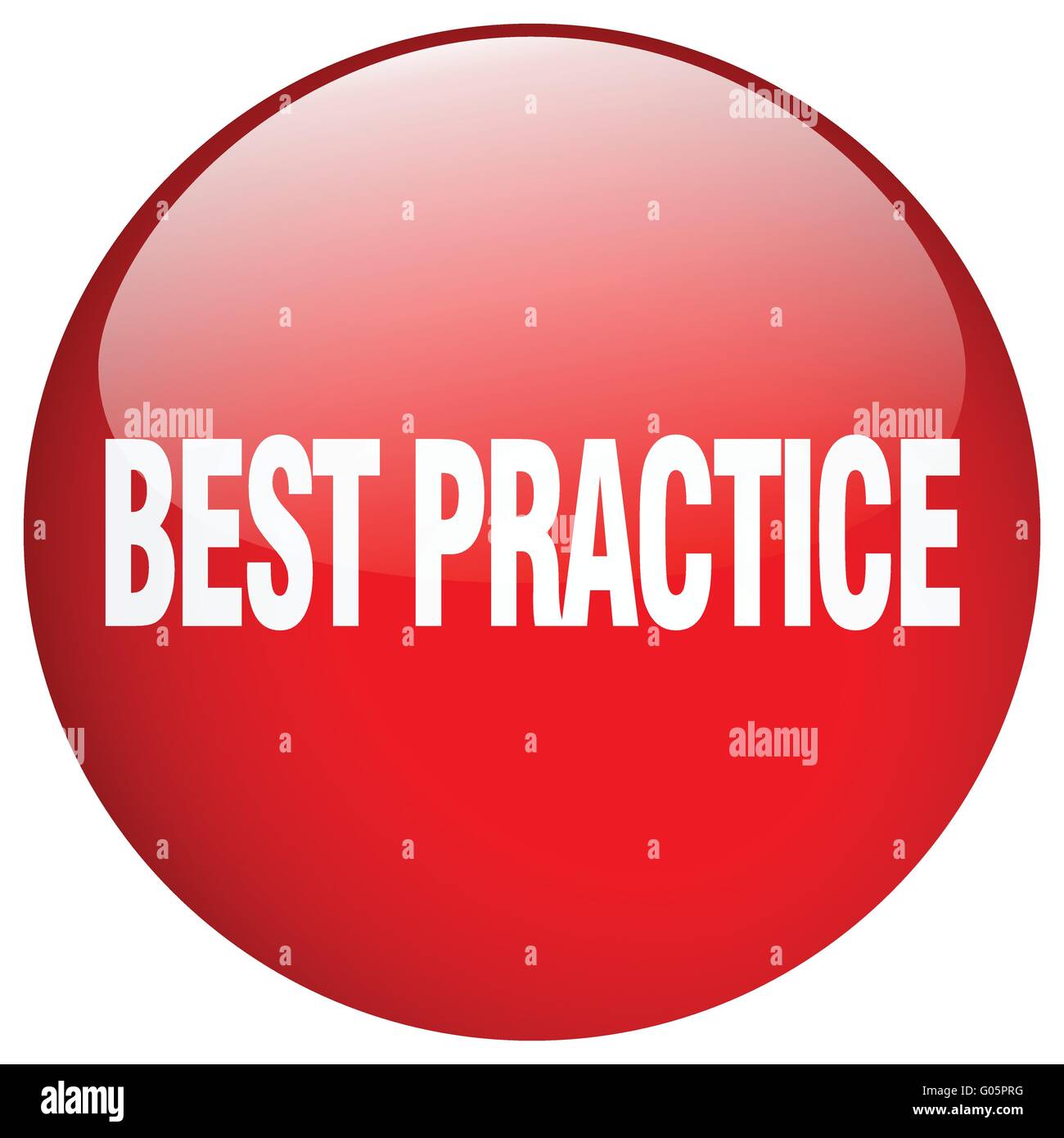 best practice red round gel isolated push button Stock Vector Image ...
