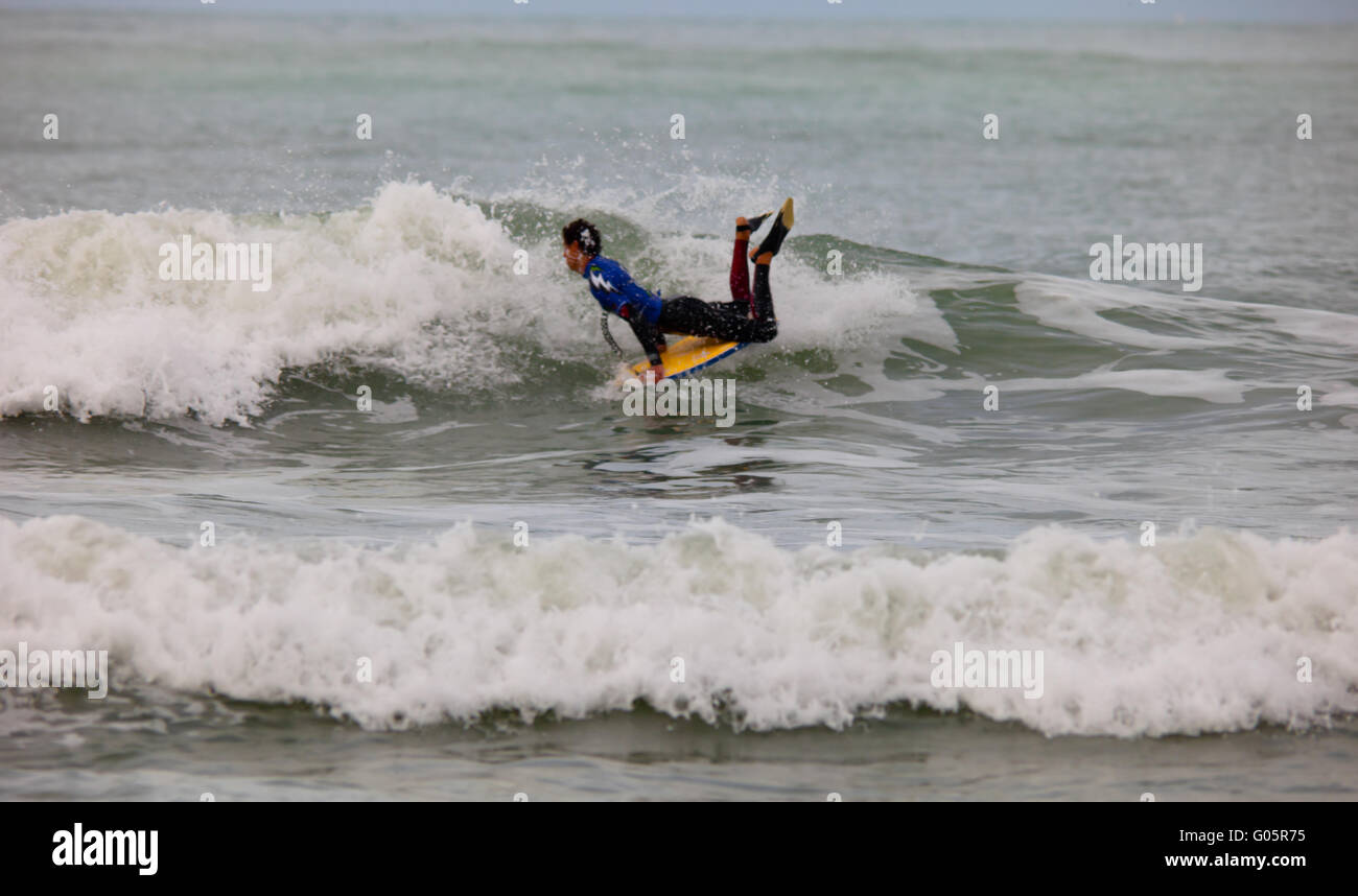 Bodyboader on 2nd Championship Impoxibol, 2011 Stock Photo - Alamy