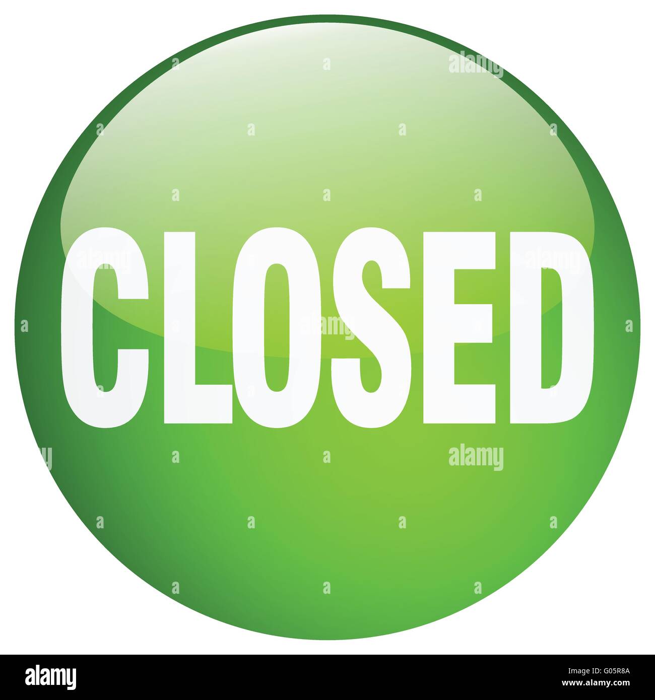 closed green round gel isolated push button Stock Vector Image & Art ...