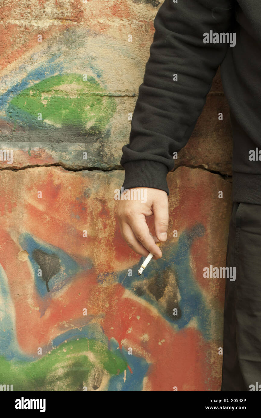 Cigarette graffiti hi-res stock photography and images - Alamy
