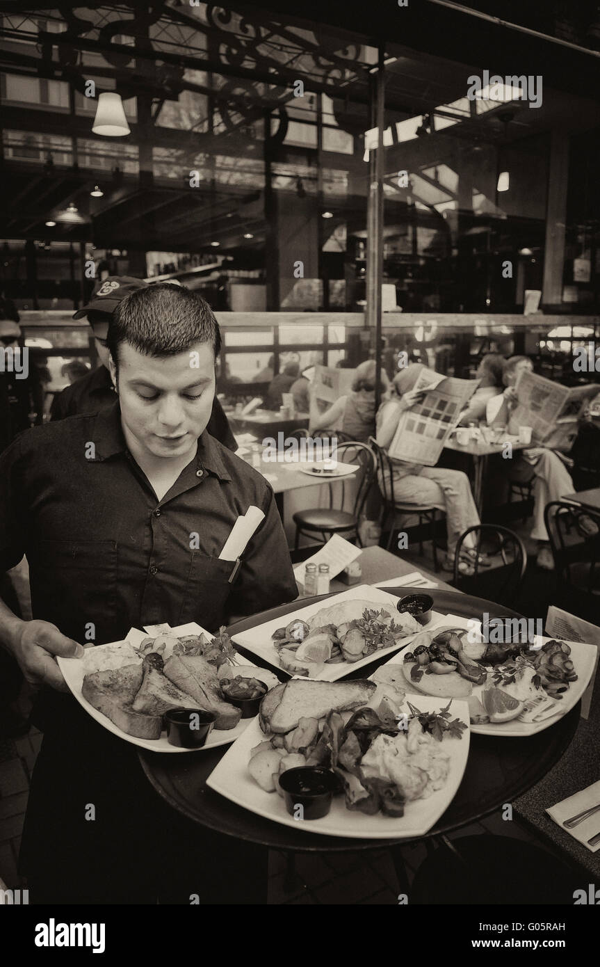 Breakfast at Kramerbooks & Afterwords cafe. Washington, DC. USA Stock ...