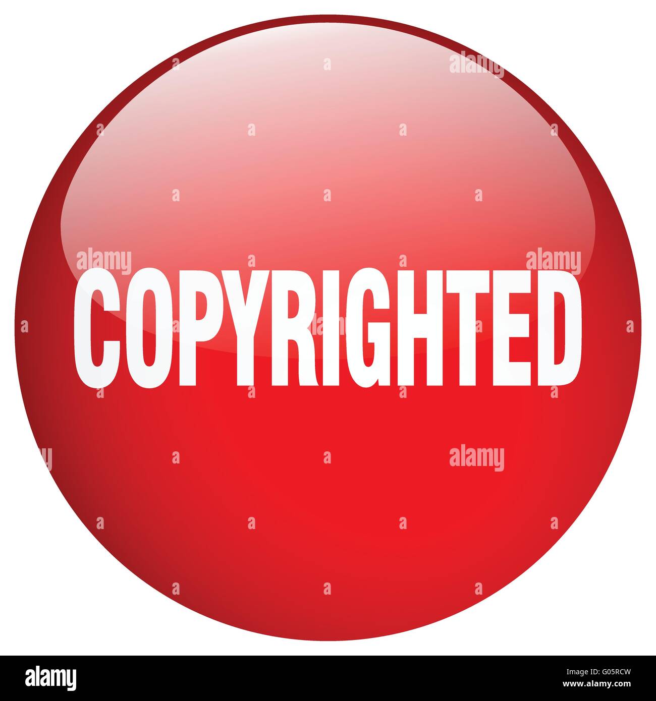 copyrighted red round gel isolated push button Stock Vector Image & Art ...