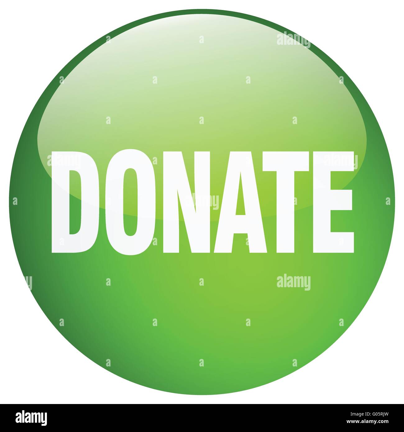 donate green round gel isolated push button Stock Vector Image & Art ...