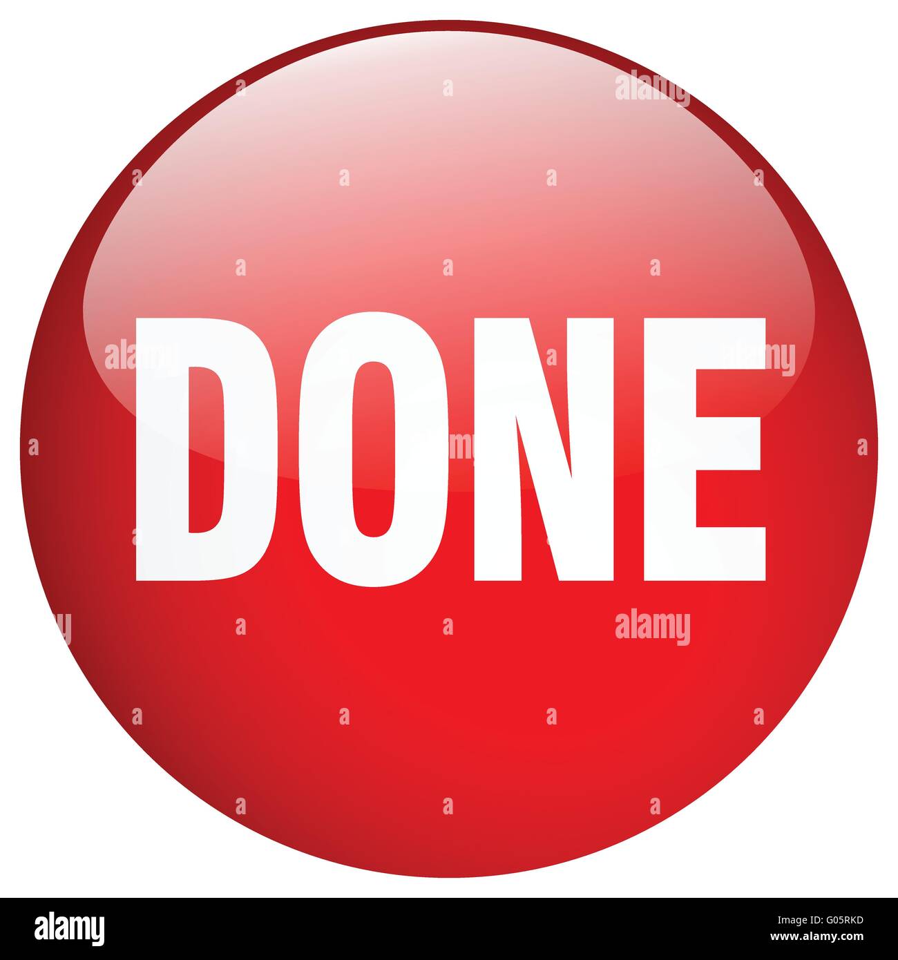 done red round gel isolated push button Stock Vector Image & Art - Alamy