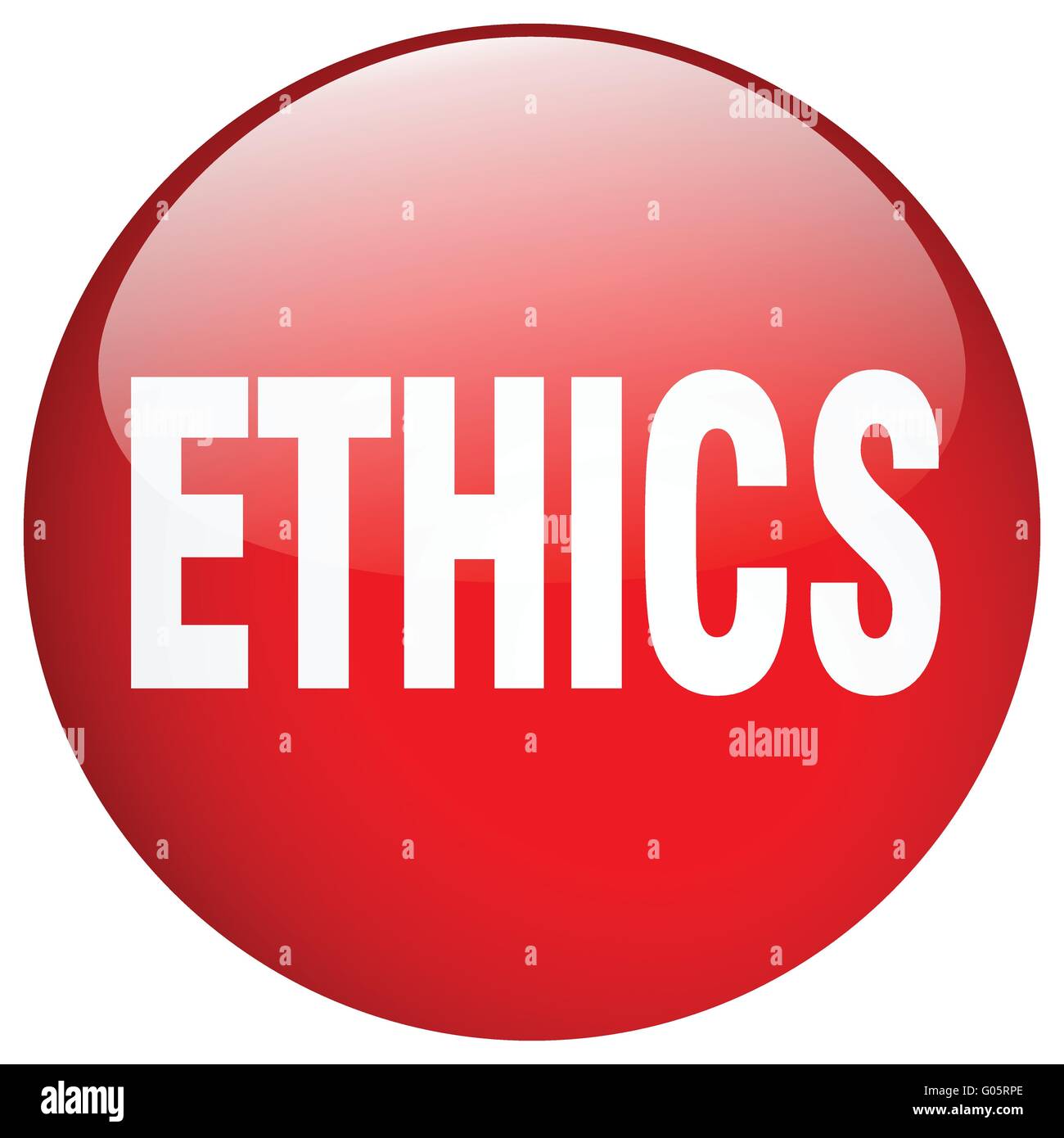 ethics red round gel isolated push button Stock Vector Image & Art - Alamy