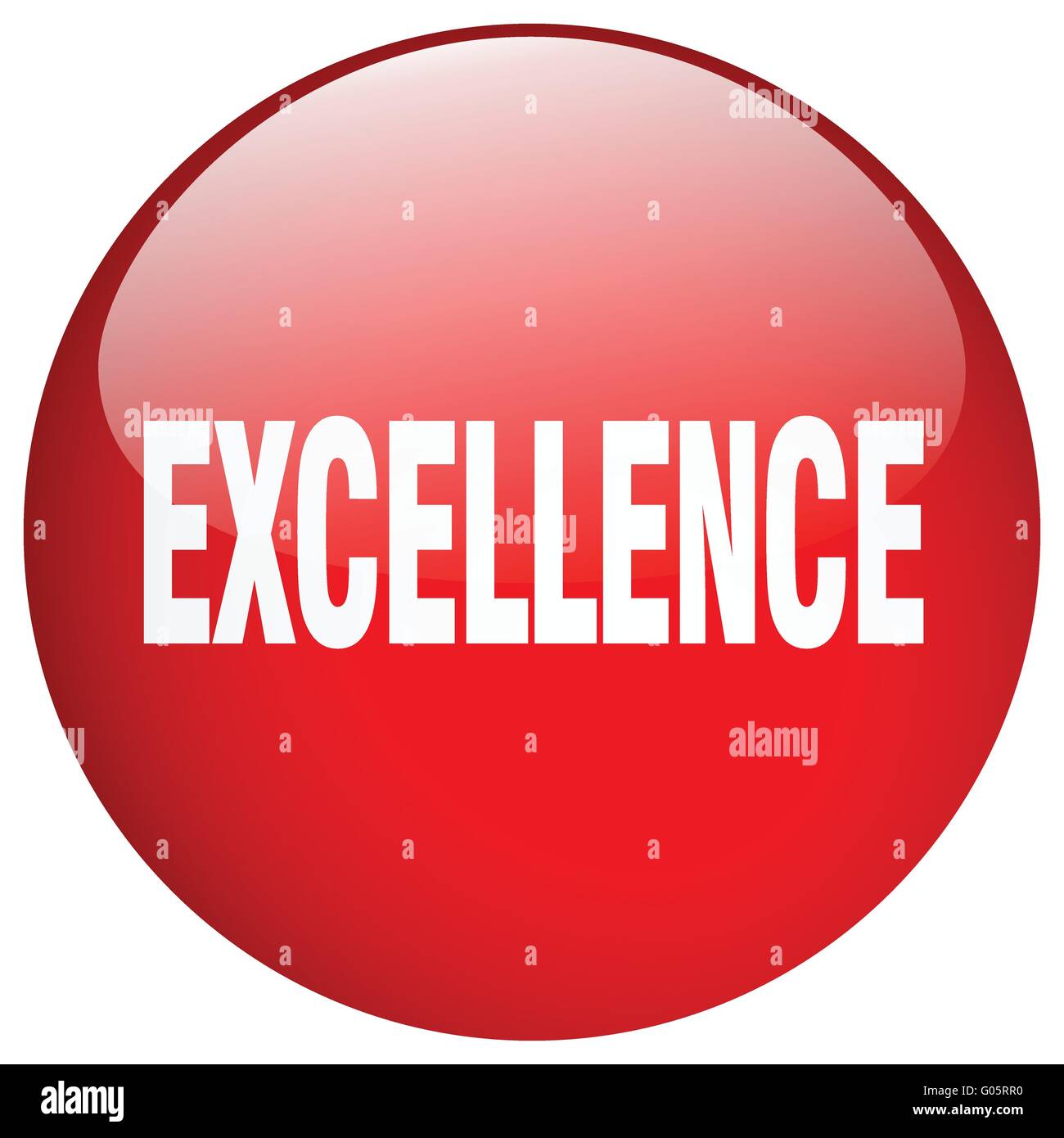 excellence red round gel isolated push button Stock Vector Image & Art ...