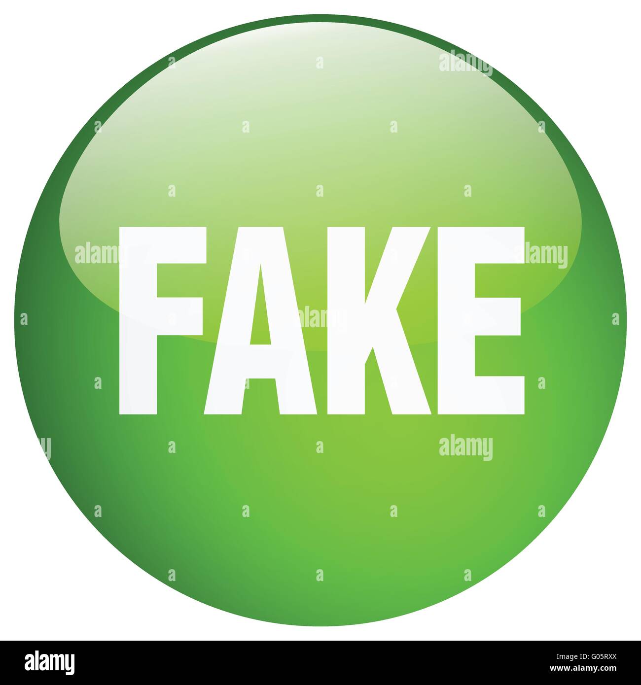fake green round gel isolated push button Stock Vector Image & Art - Alamy