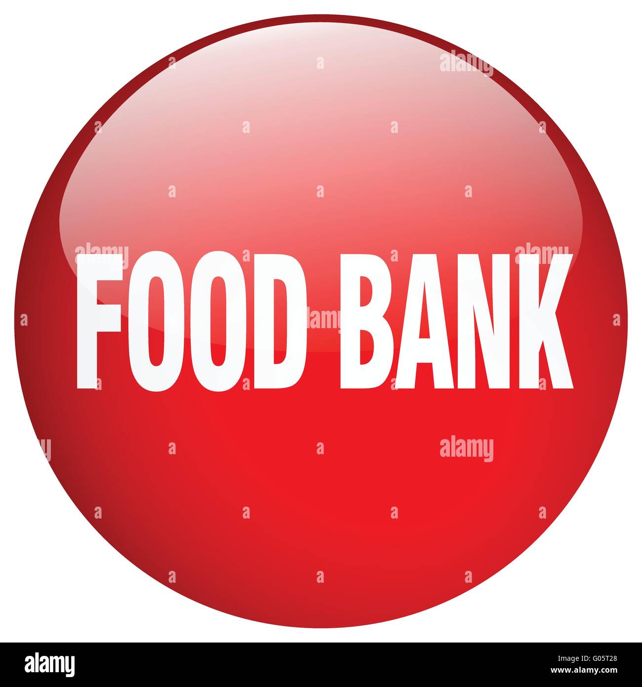 food bank red round gel isolated push button Stock Vector Image & Art ...