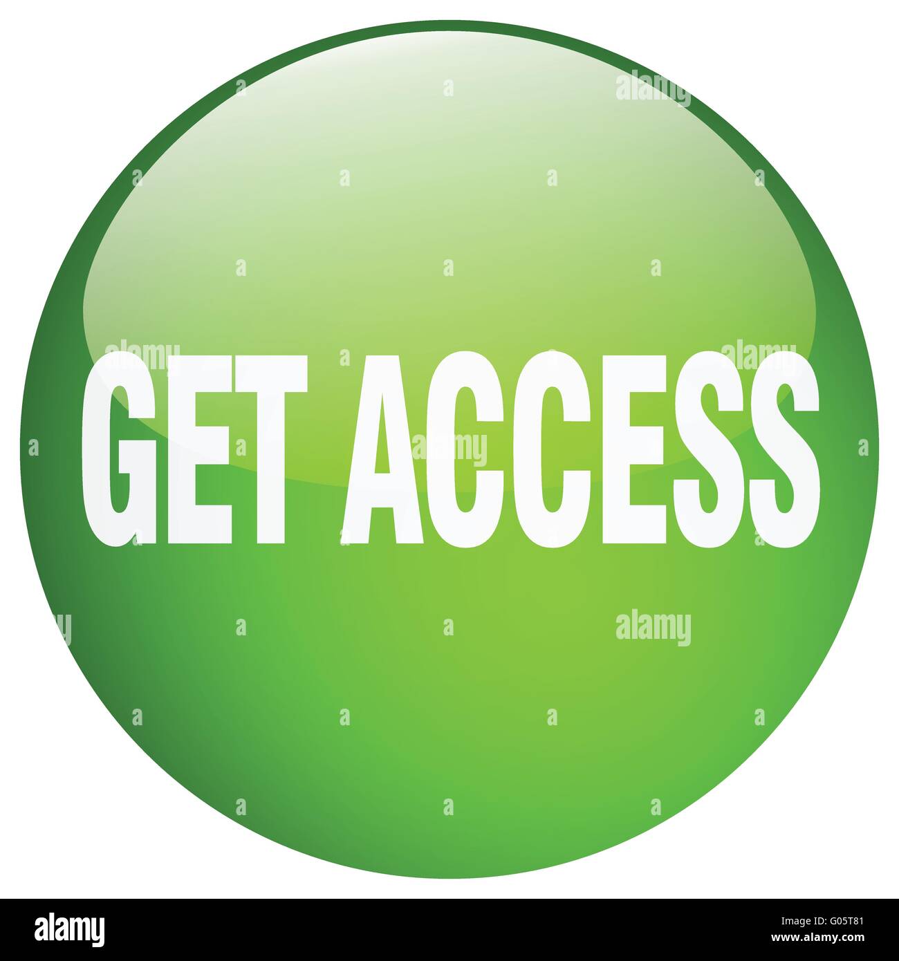 get access green round gel isolated push button Stock Vector Image ...