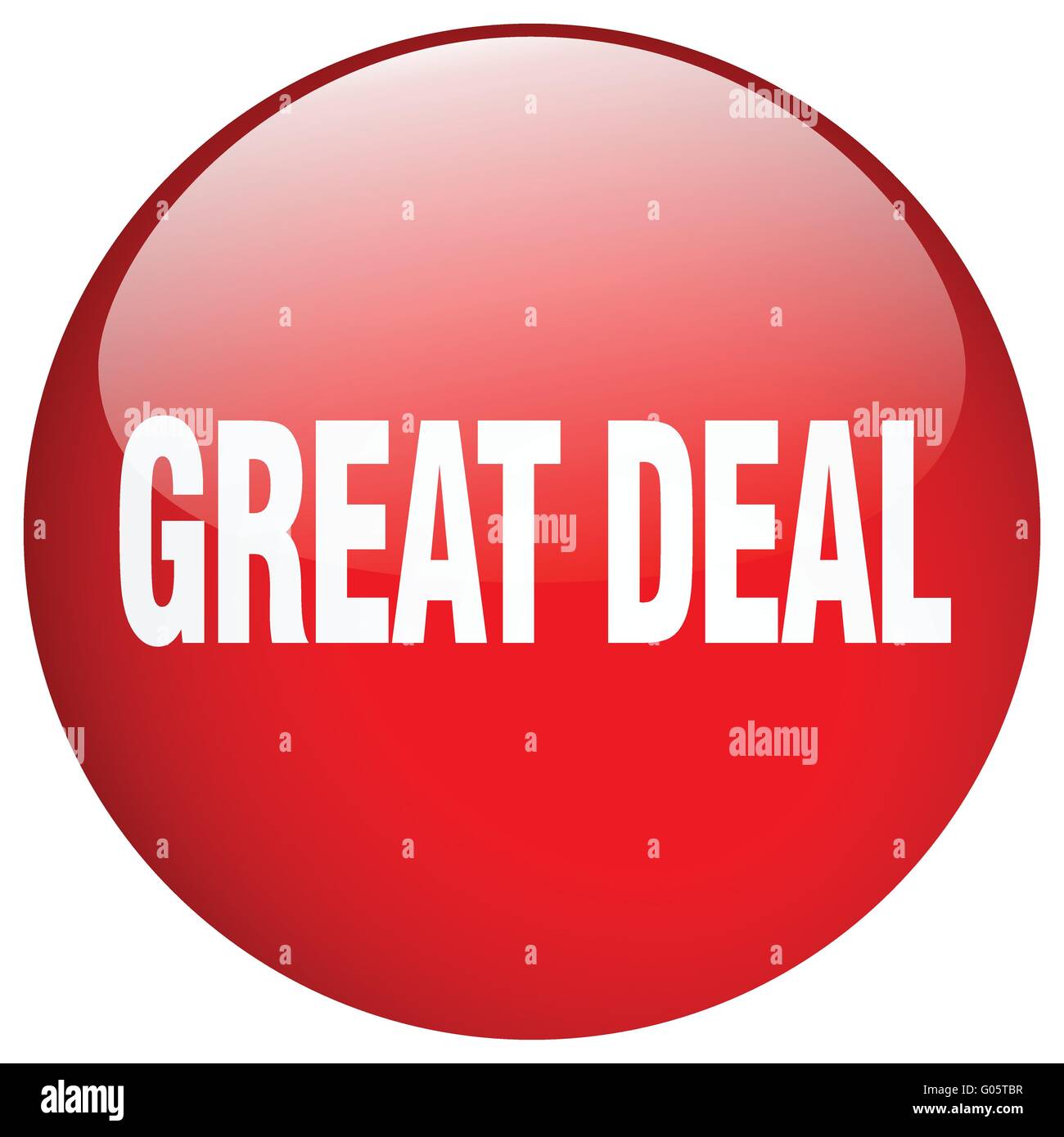 great deal red round gel isolated push button Stock Vector Image & Art ...