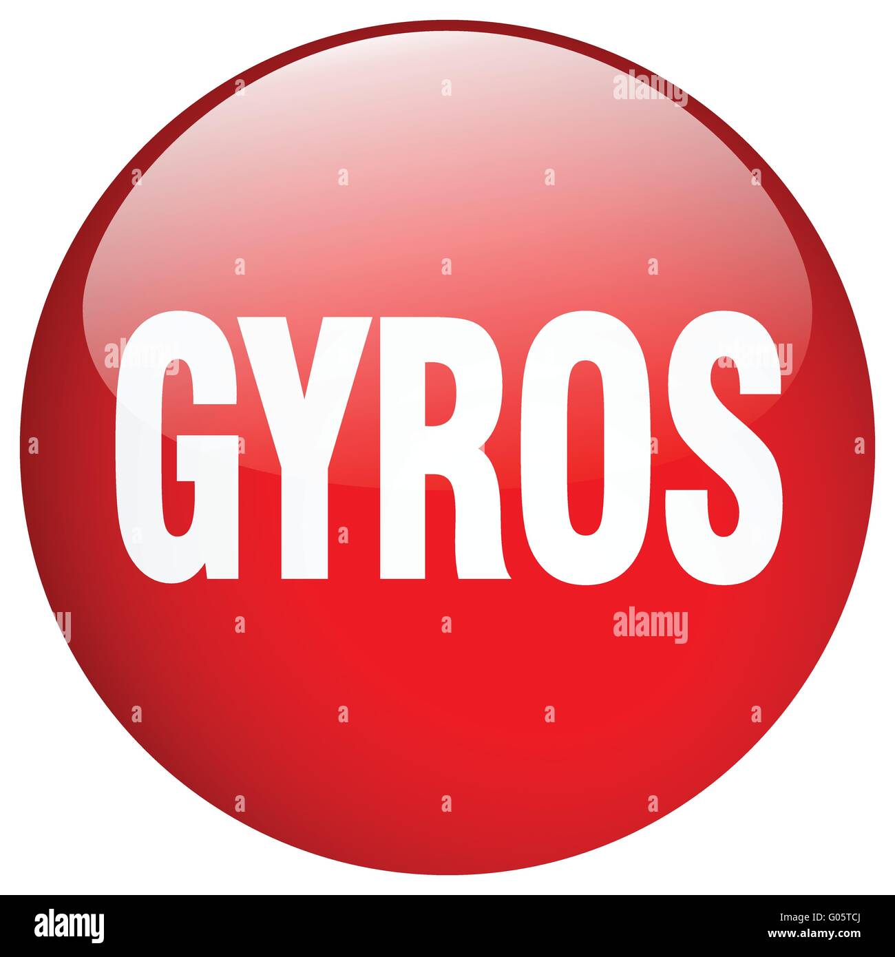 gyros red round gel isolated push button Stock Vector Image & Art - Alamy