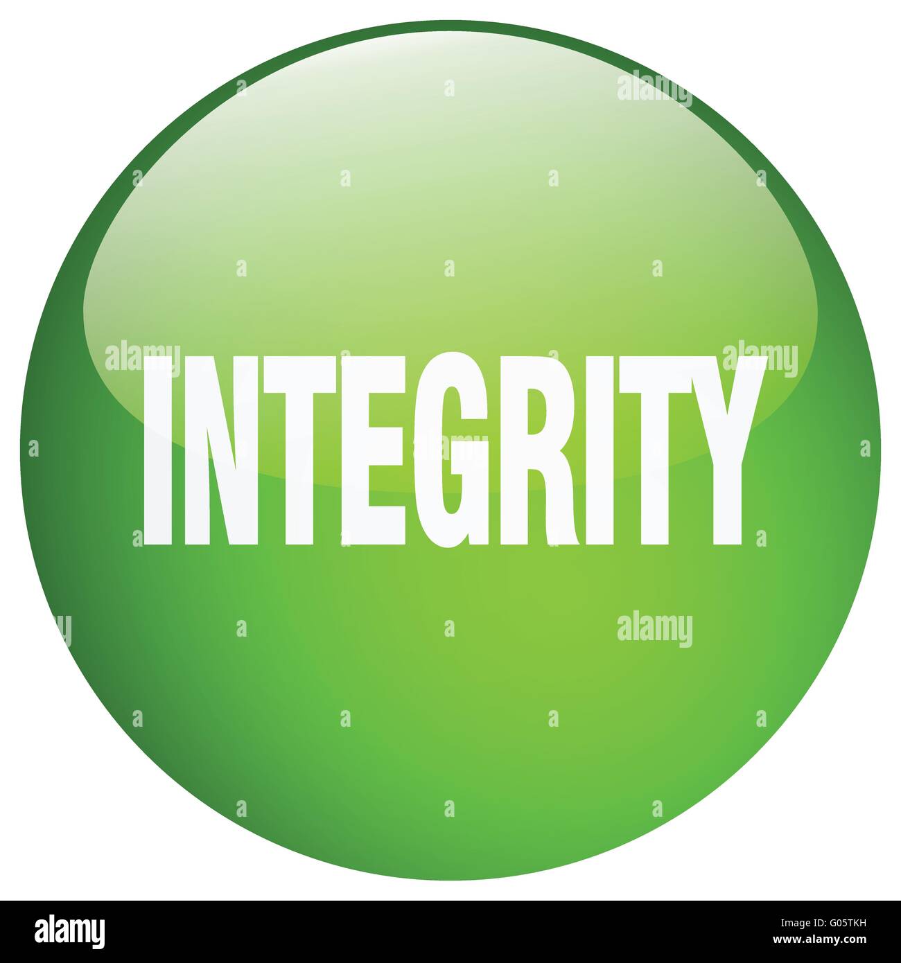 integrity green round gel isolated push button Stock Vector Image & Art ...