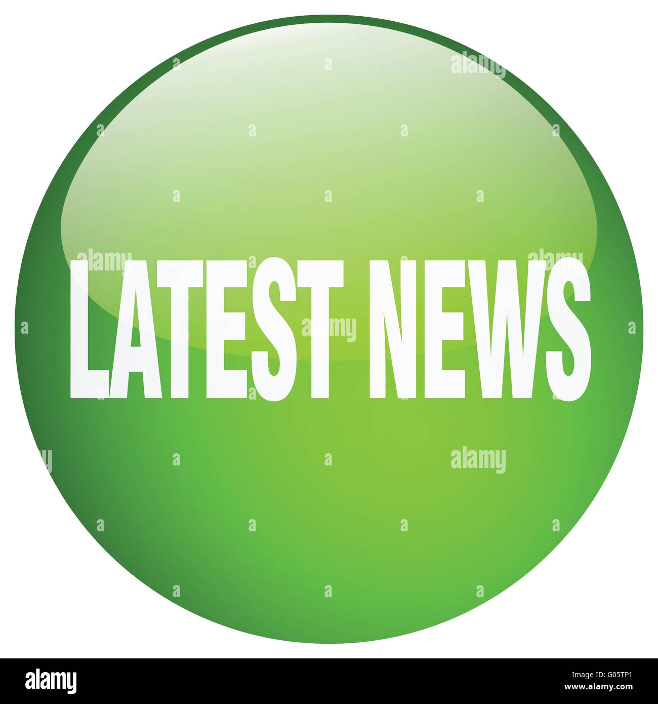 latest news green round gel isolated push button Stock Vector Image ...