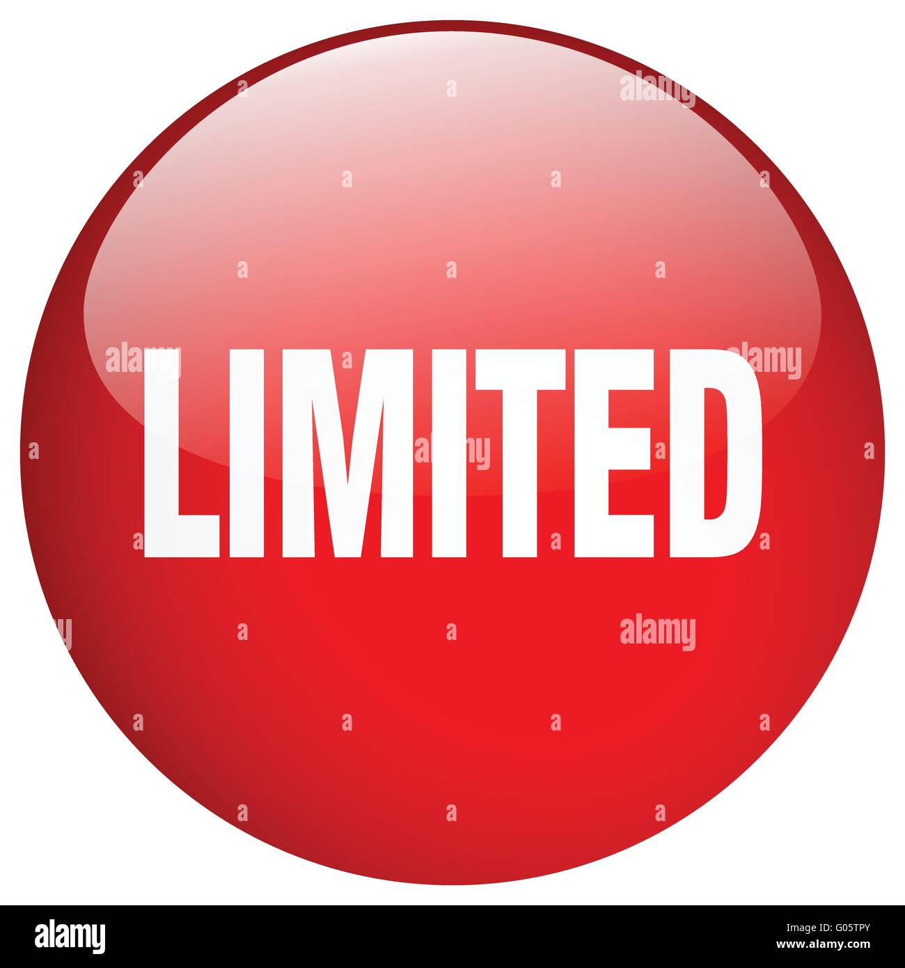limited red round gel isolated push button Stock Vector Image & Art - Alamy