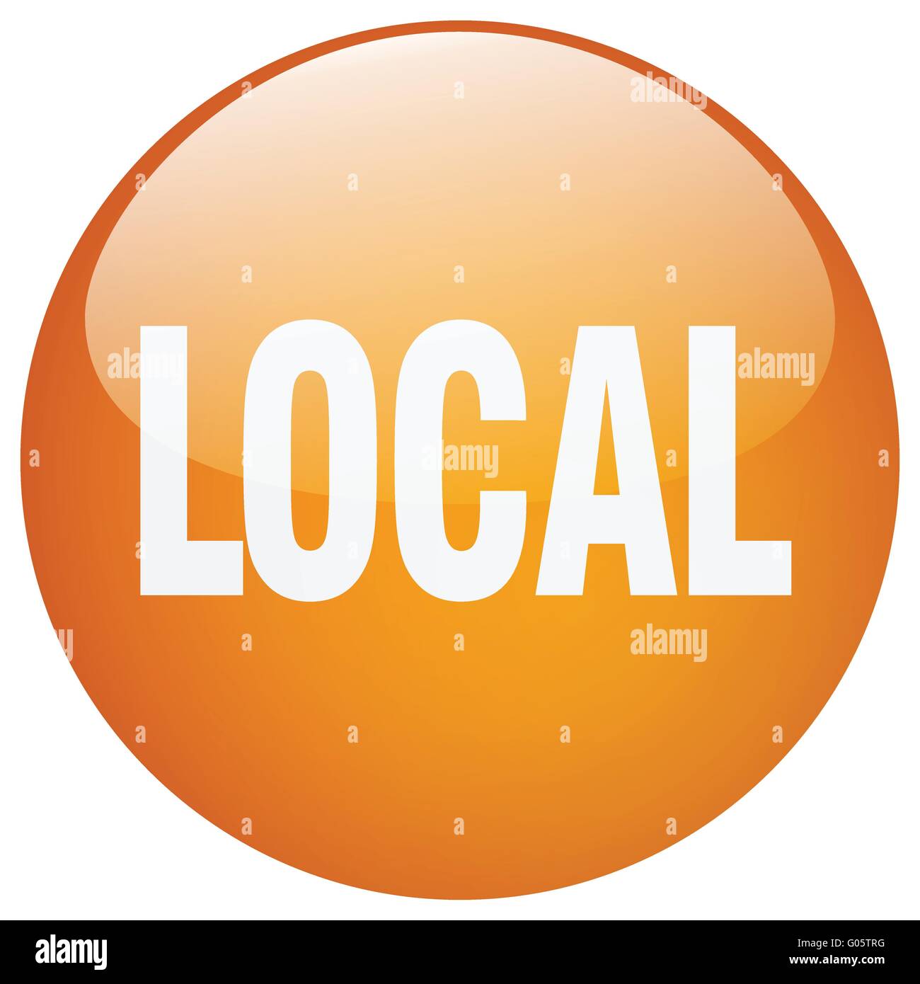 local orange round gel isolated push button Stock Vector Image & Art ...