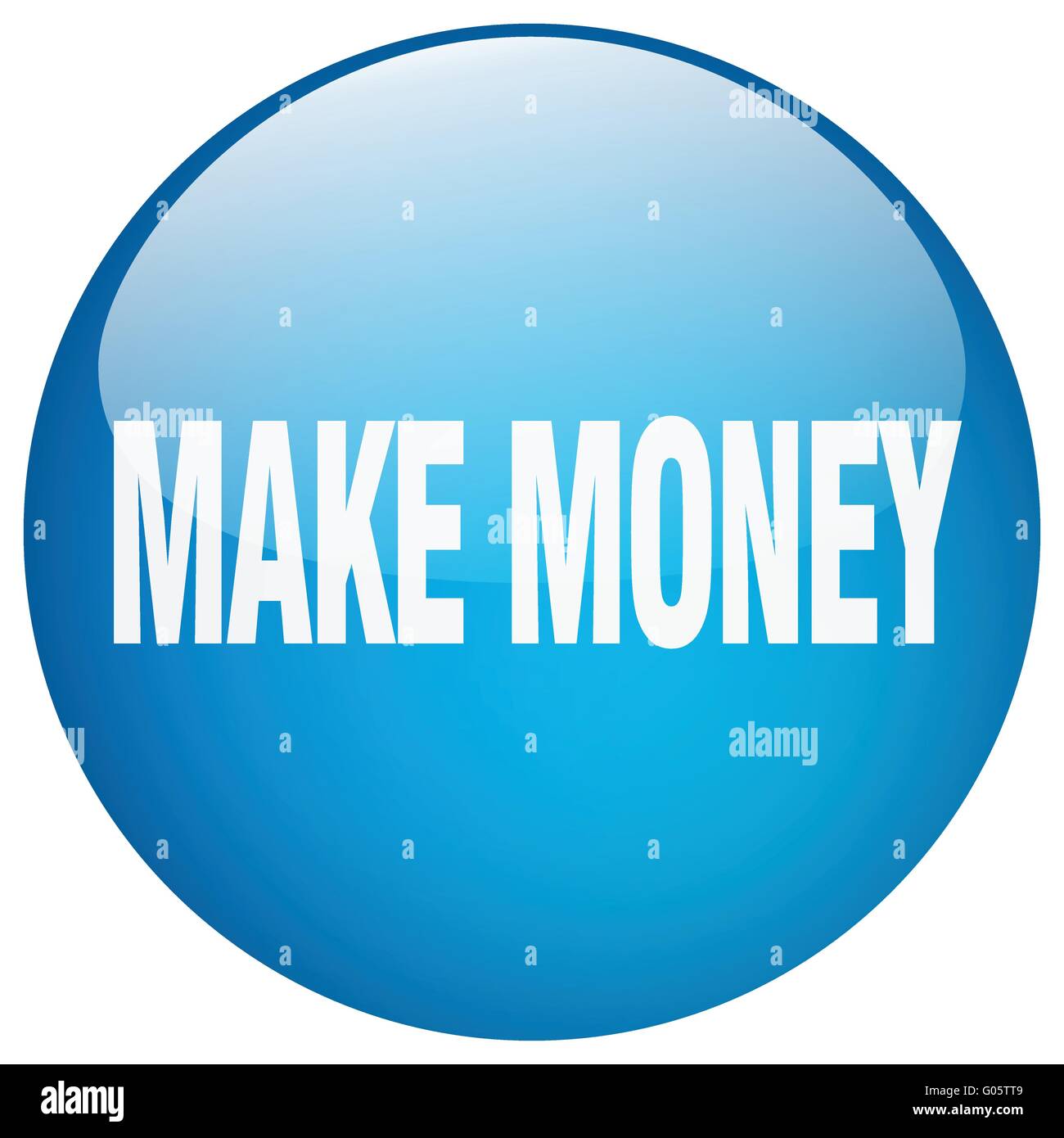 make money blue round gel isolated push button Stock Vector Image & Art ...