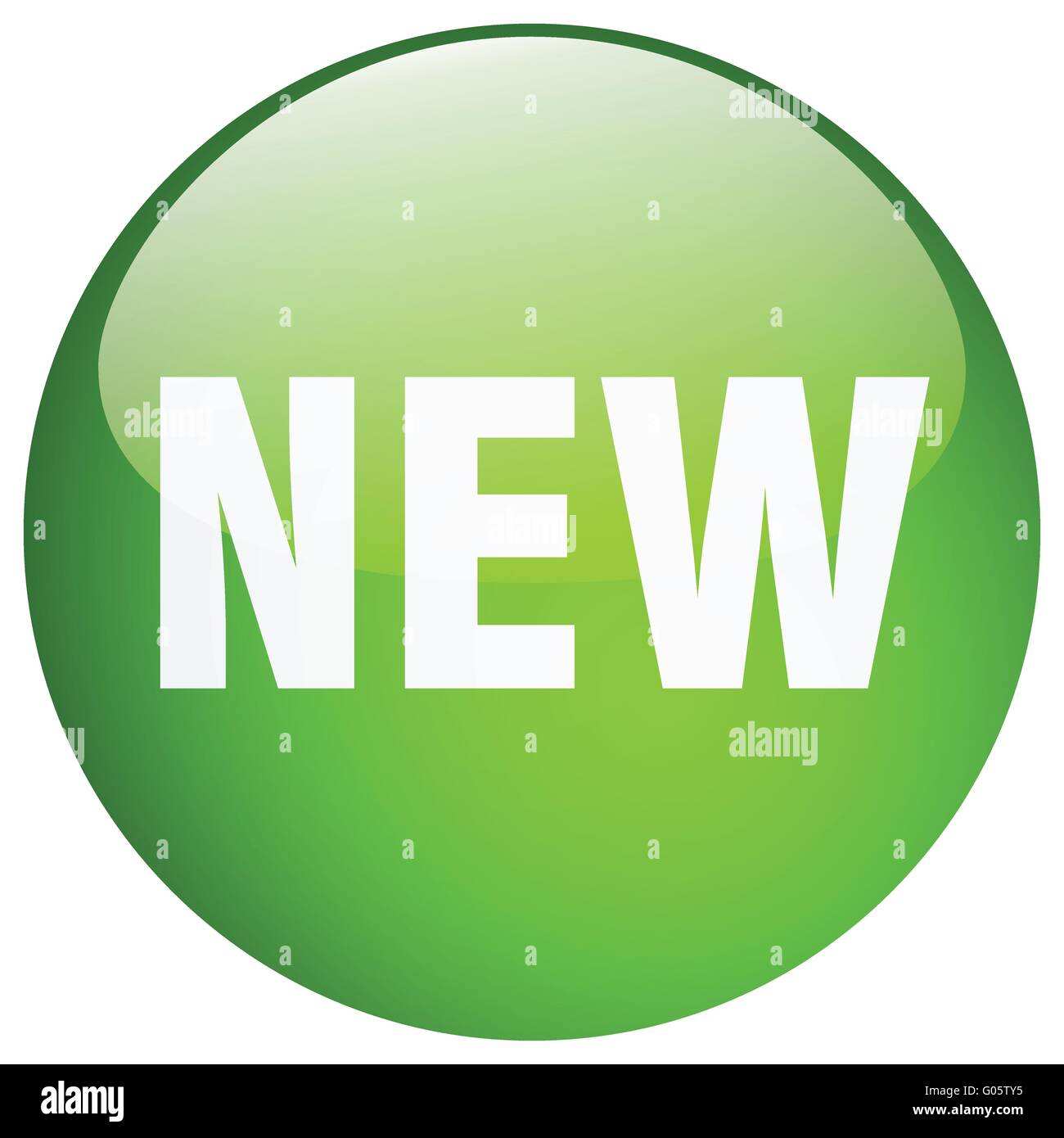 new green round gel isolated push button Stock Vector Image & Art - Alamy