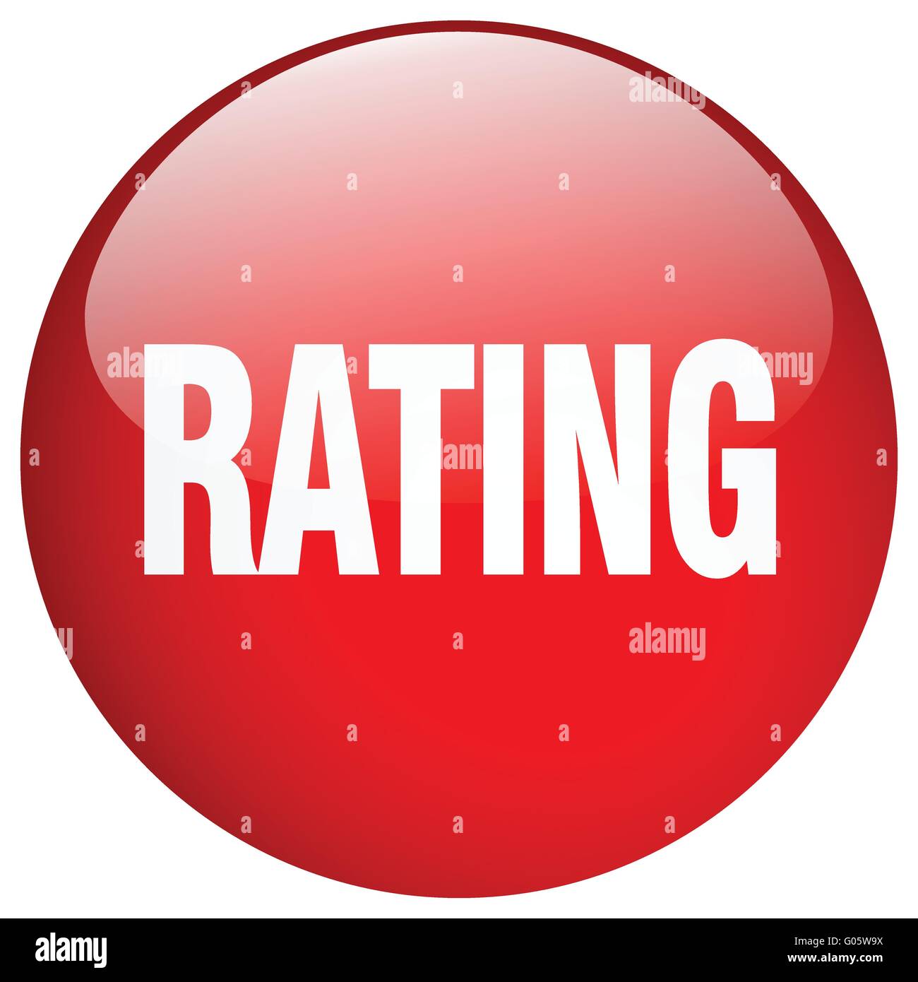 rating red round gel isolated push button Stock Vector Image & Art - Alamy
