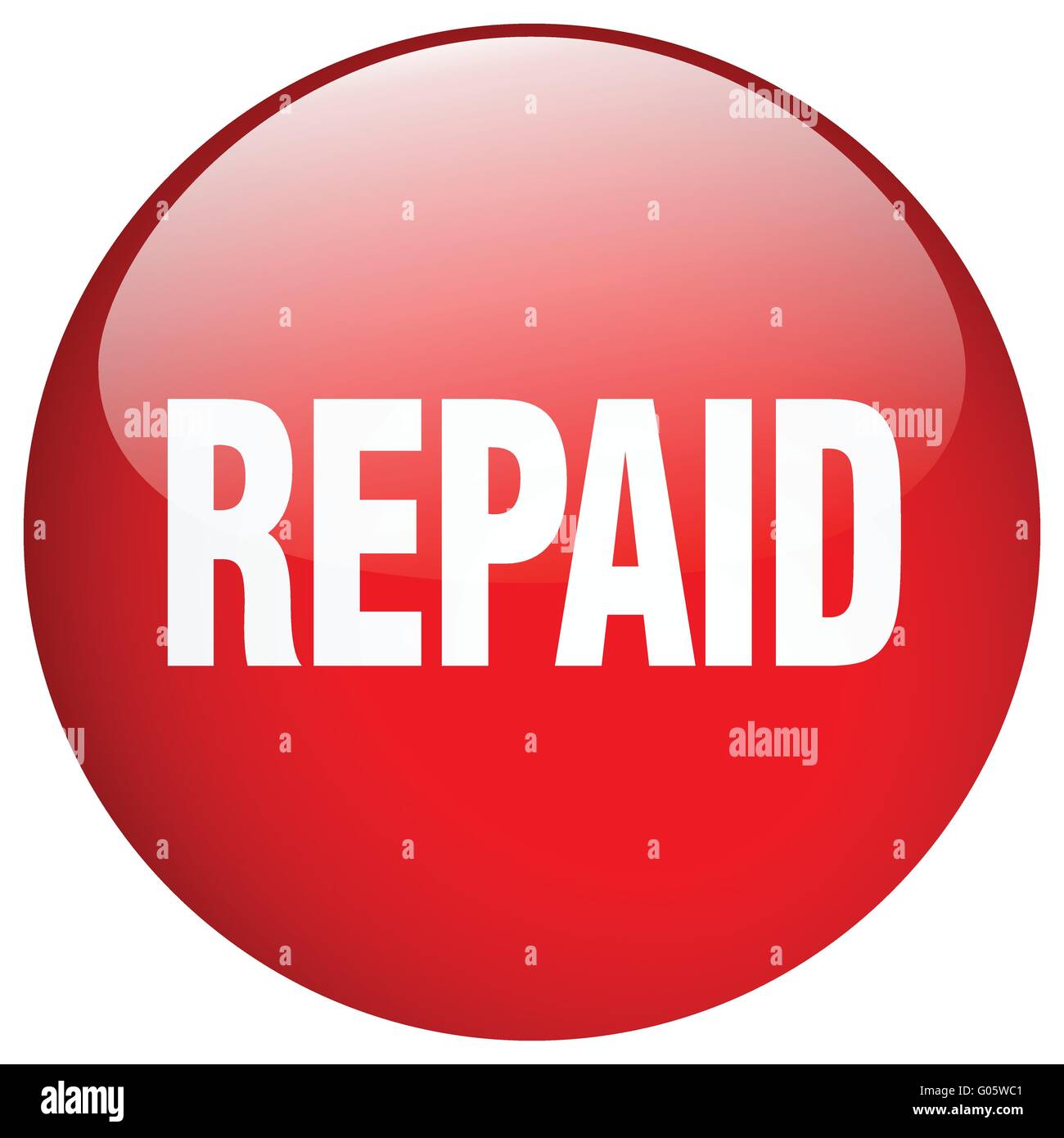 repaid red round gel isolated push button Stock Vector Image & Art - Alamy