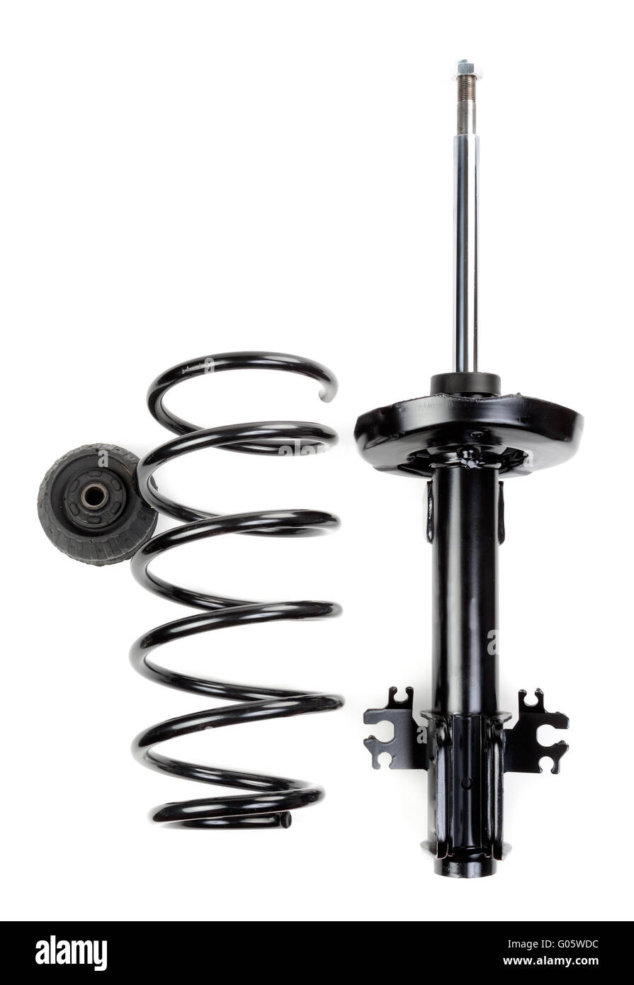Set shock absorber with spring and thrust bearing Stock Photo - Alamy