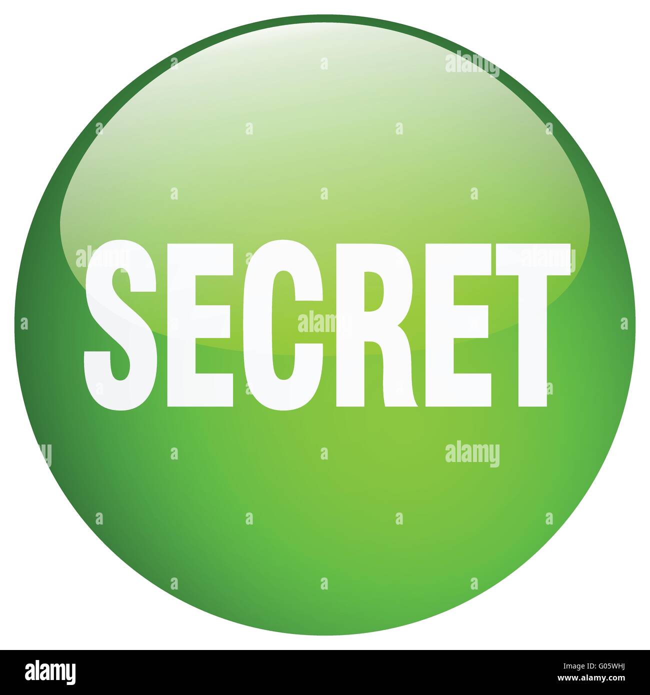 secret green round gel isolated push button Stock Vector Image & Art ...
